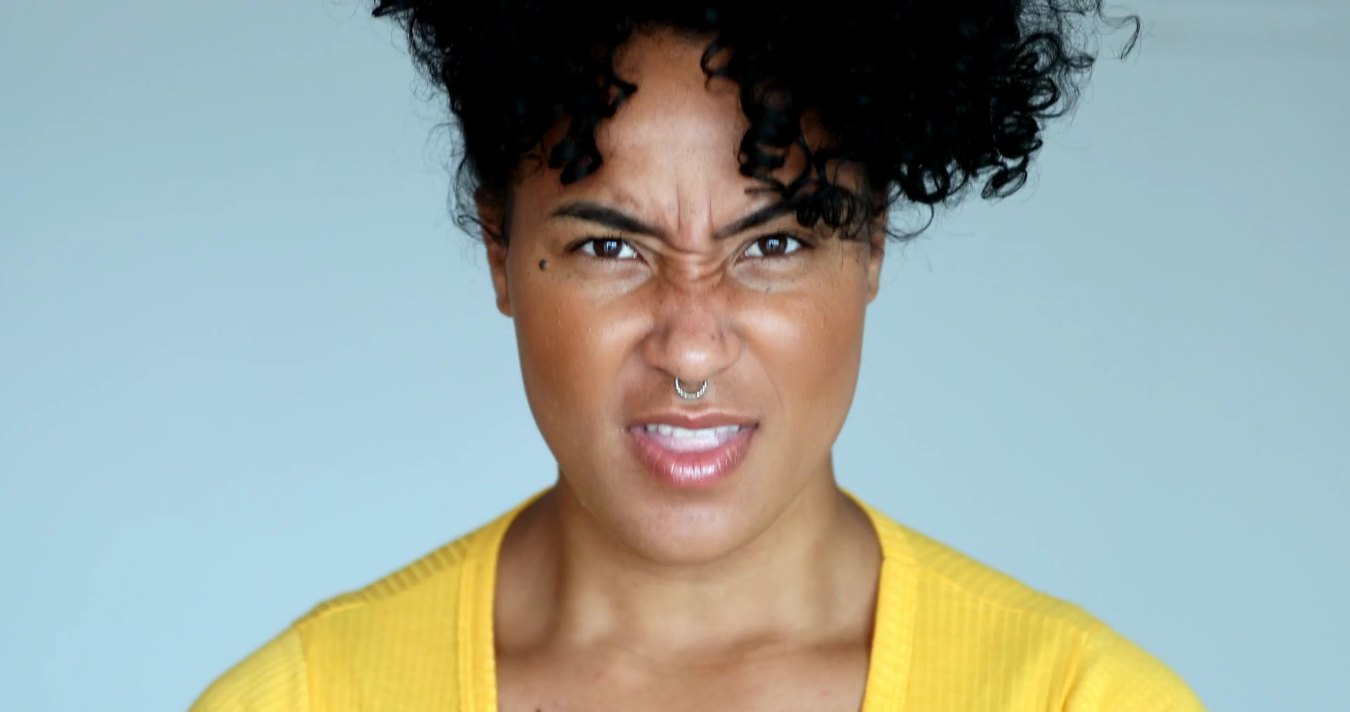 Upset African American Woman Yelling Stock Footage SBV-348477906 ...