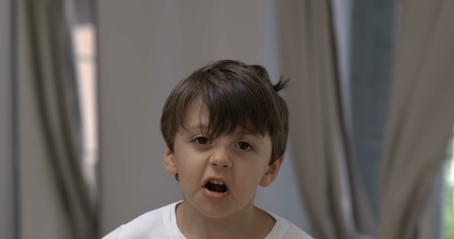 Upset Child Emotion In Slow Motion Close Up Stock Footage SBV-348484305 ...