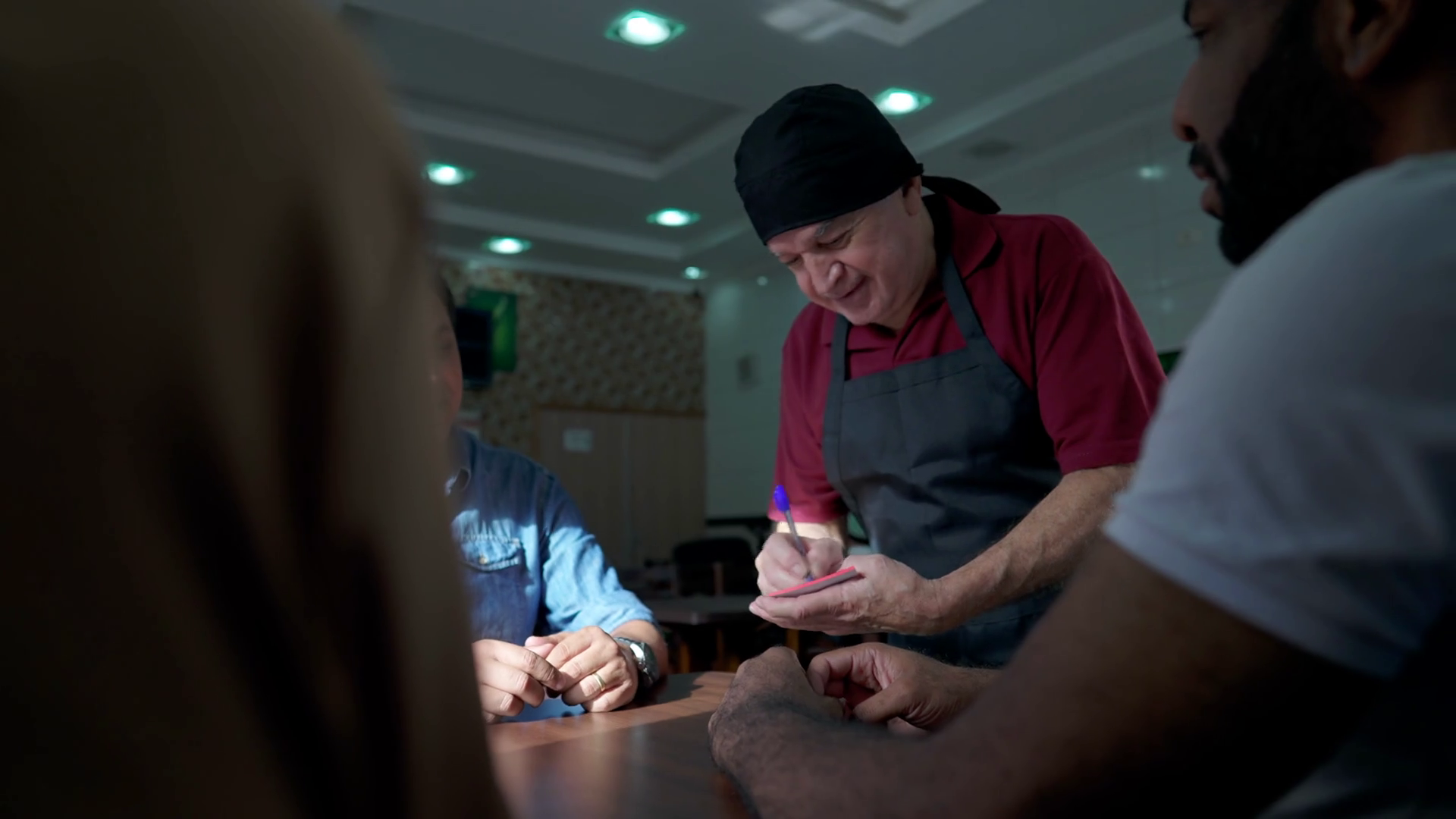 Waiter Taking Orders From Customers At Stock Footage SBV-348500137 ...