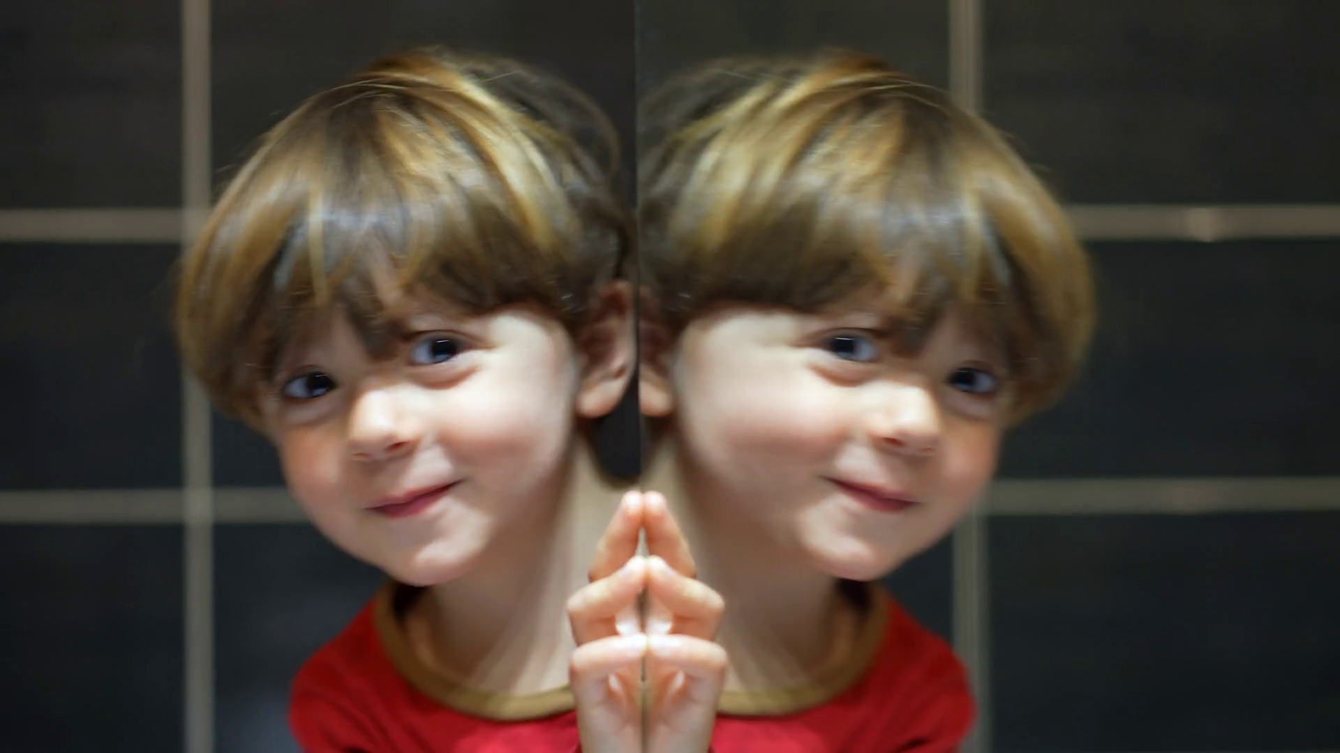 Funny Young Boy Duplicate Face In Front In Stock Footage SBV-348530479 - Storyblocks