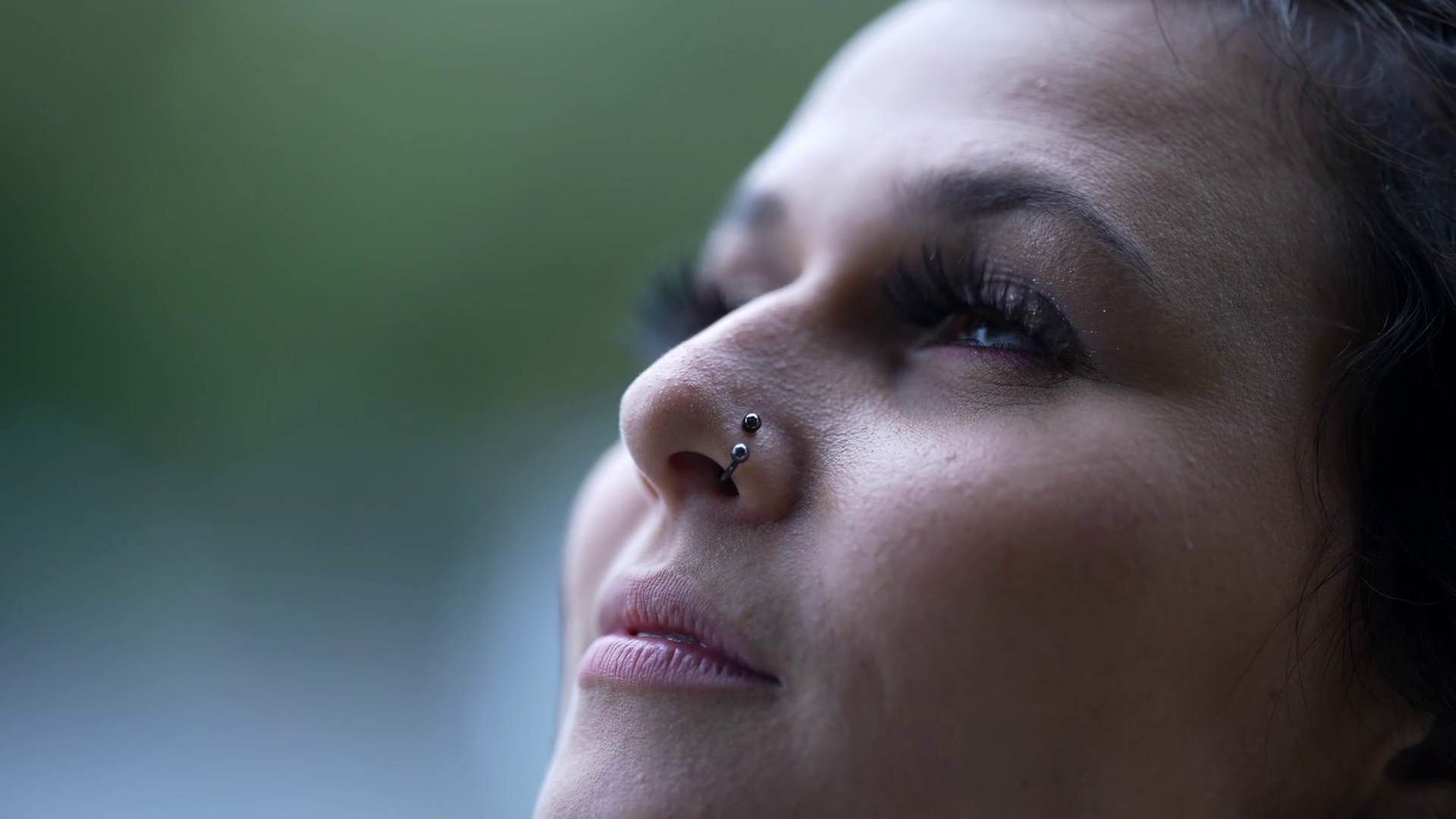 Woman Closing Eyes In Contemplation Stock Footage SBV-348716168 ...