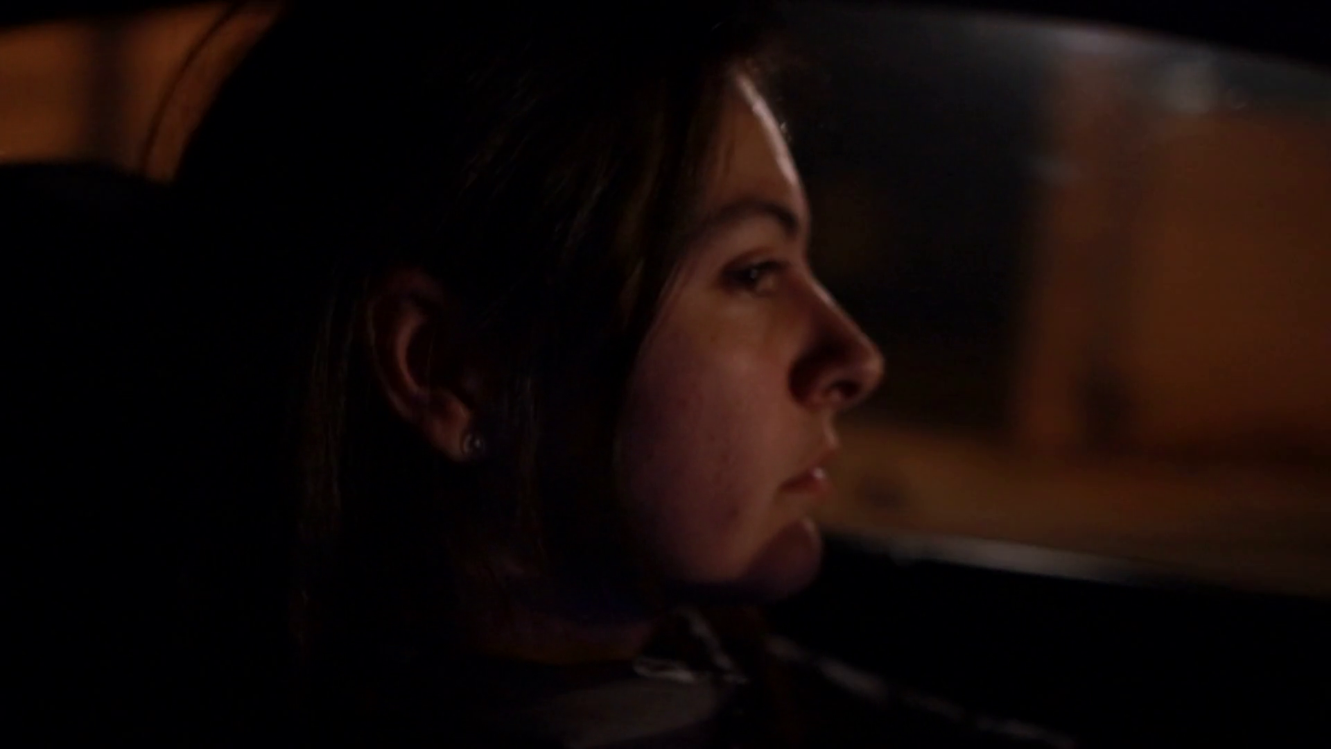 Woman Driving Checking Rearview Mirror At Stock Footage SBV-348474673 ...