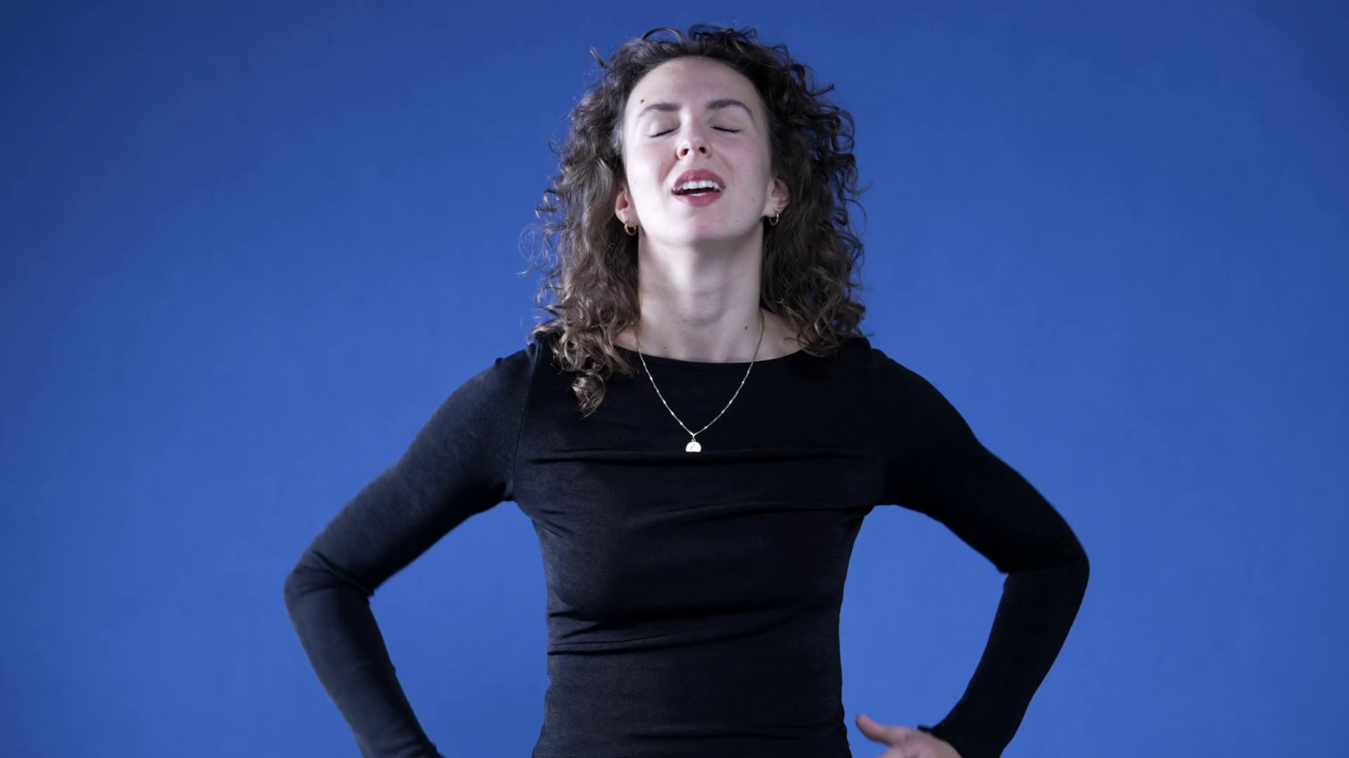 Woman Feeling Relief Taking Deep Breath Stock Footage SBV-348657043 ...