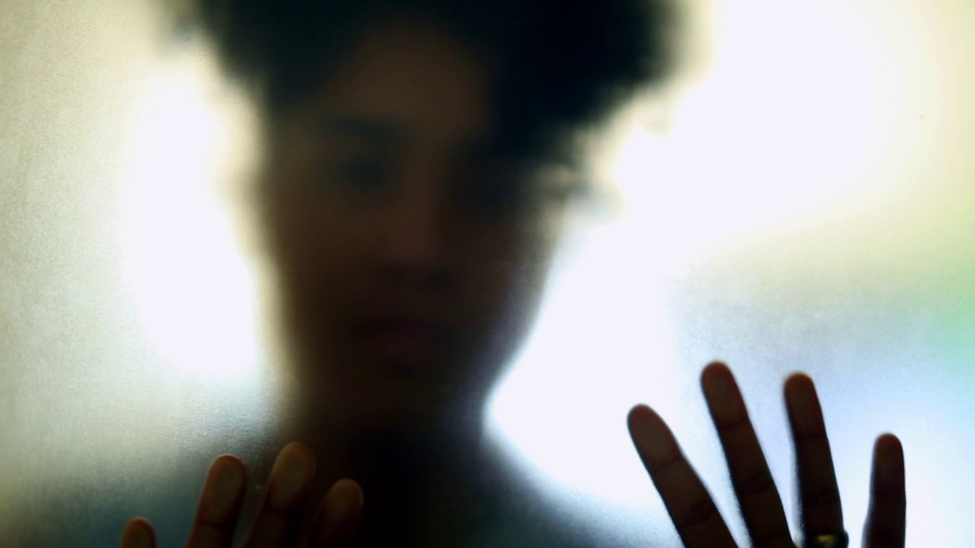 Desolate Female Encased Behind Pane Stock Footage SBV-348477722 ...