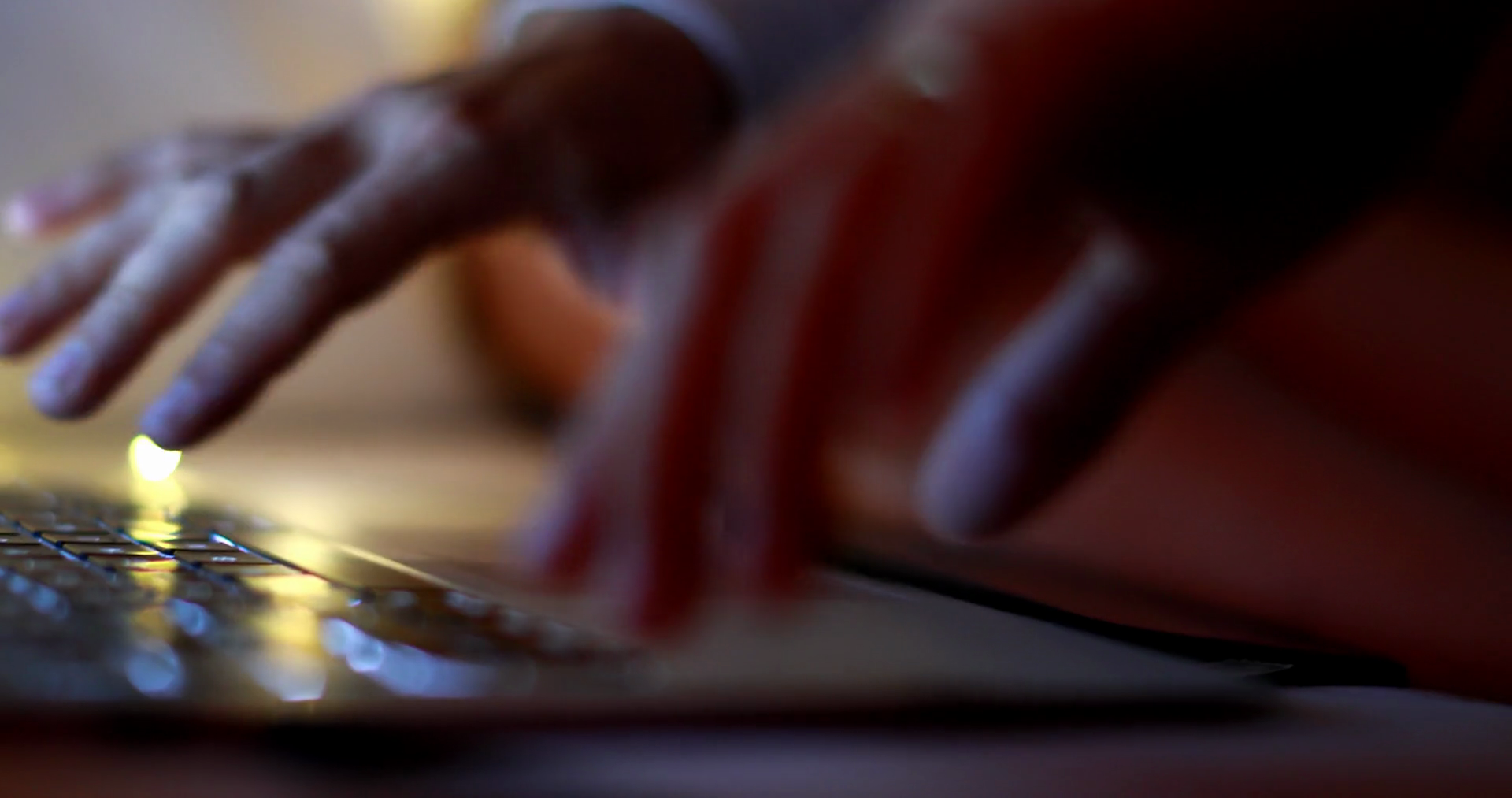 Woman Hands Scrolling Online At Night On Stock Footage SBV-348551097 ...