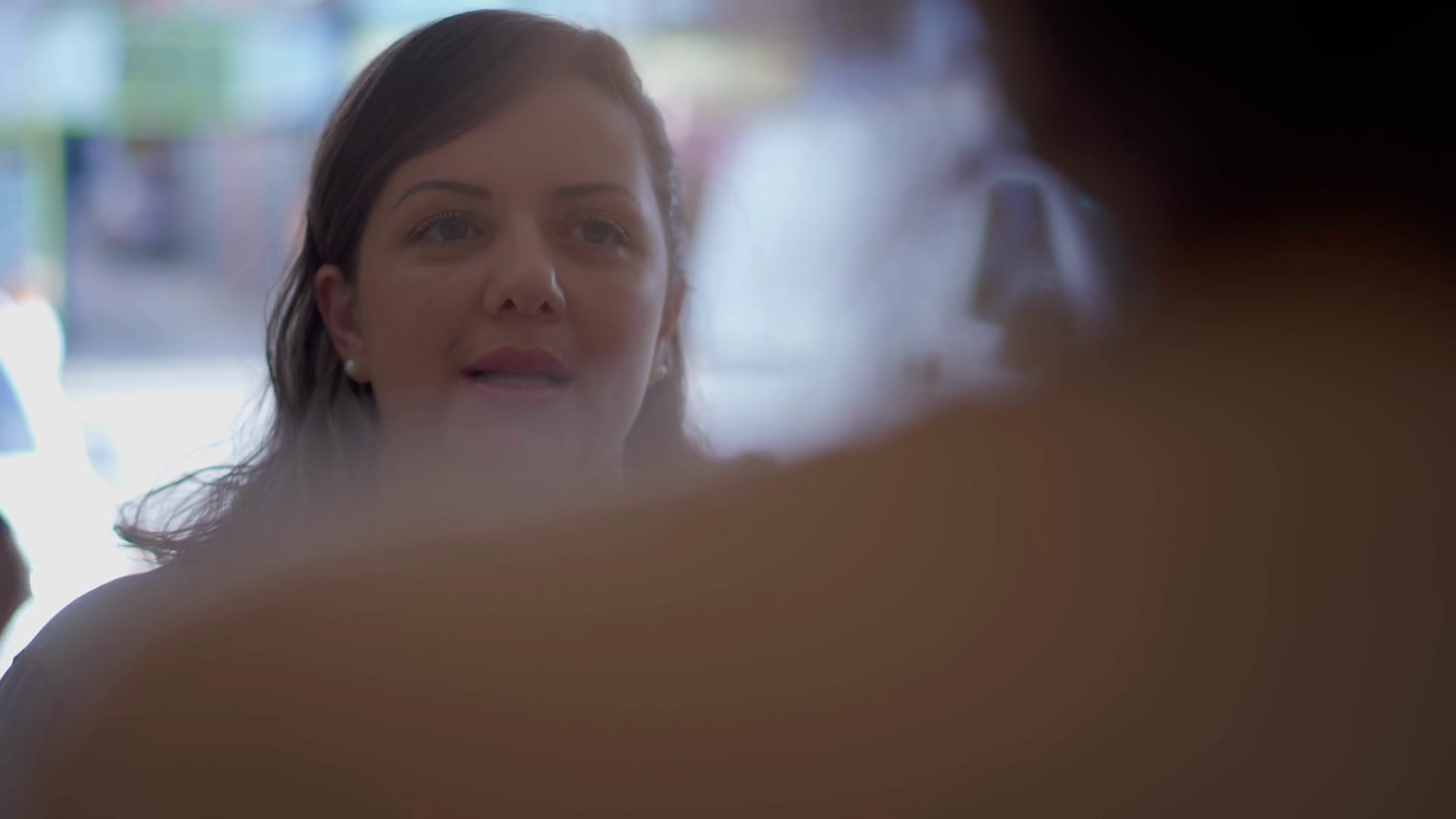 Woman In Conversation With Friend Over Stock Footage SBV-348499887 ...