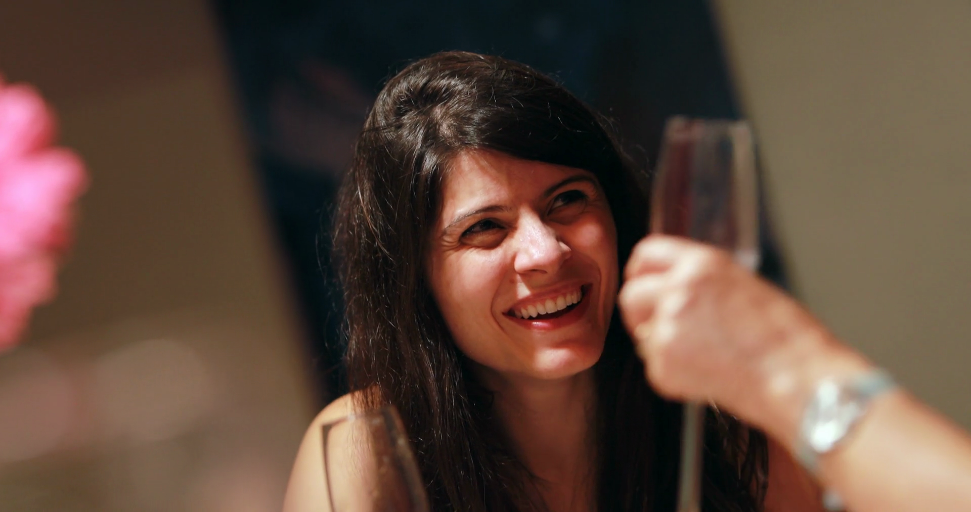 Engaged Listener: Woman Captivated Indoor Stock Footage SBV-348426250 ...