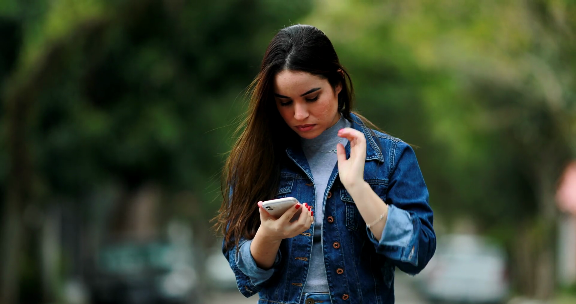 Woman Receiving Message On Cellphone Stock Footage SBV-348687776 ...