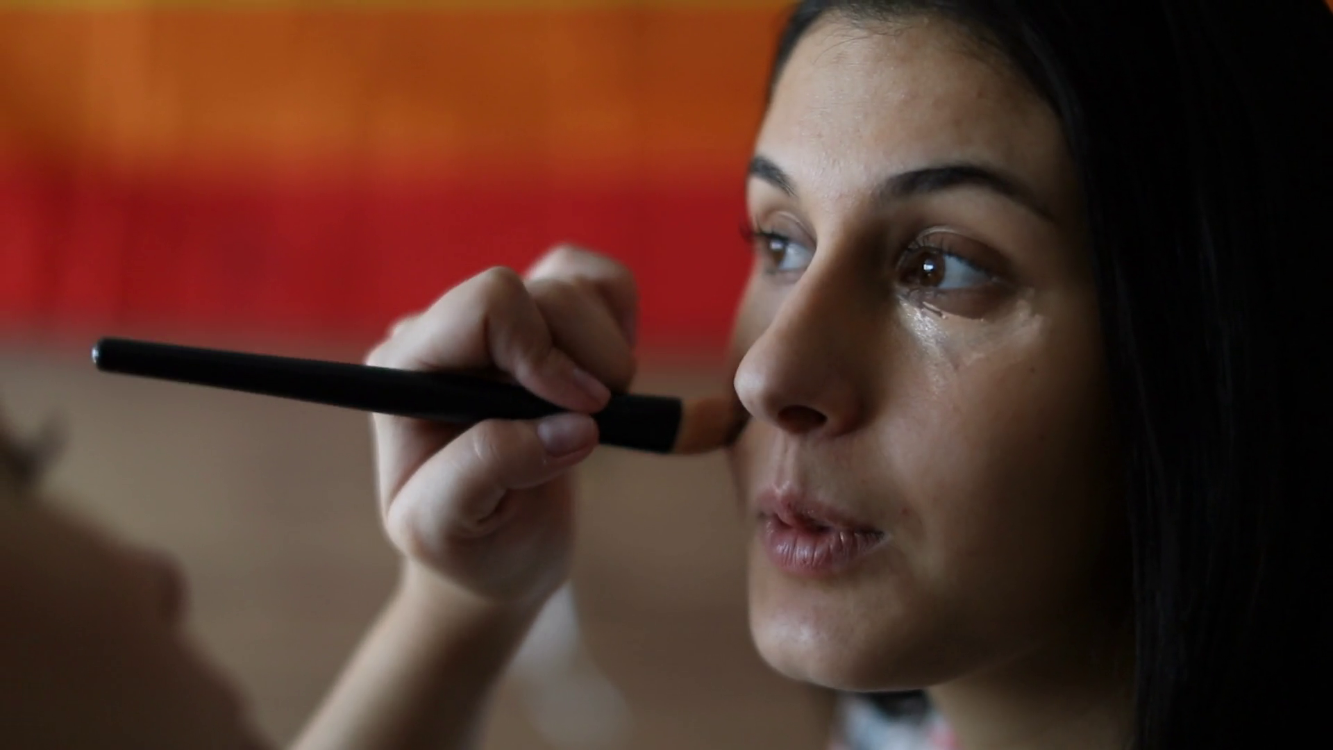 Women Applying Make Up Female Friends Stock Footage SBV-348694474 ...