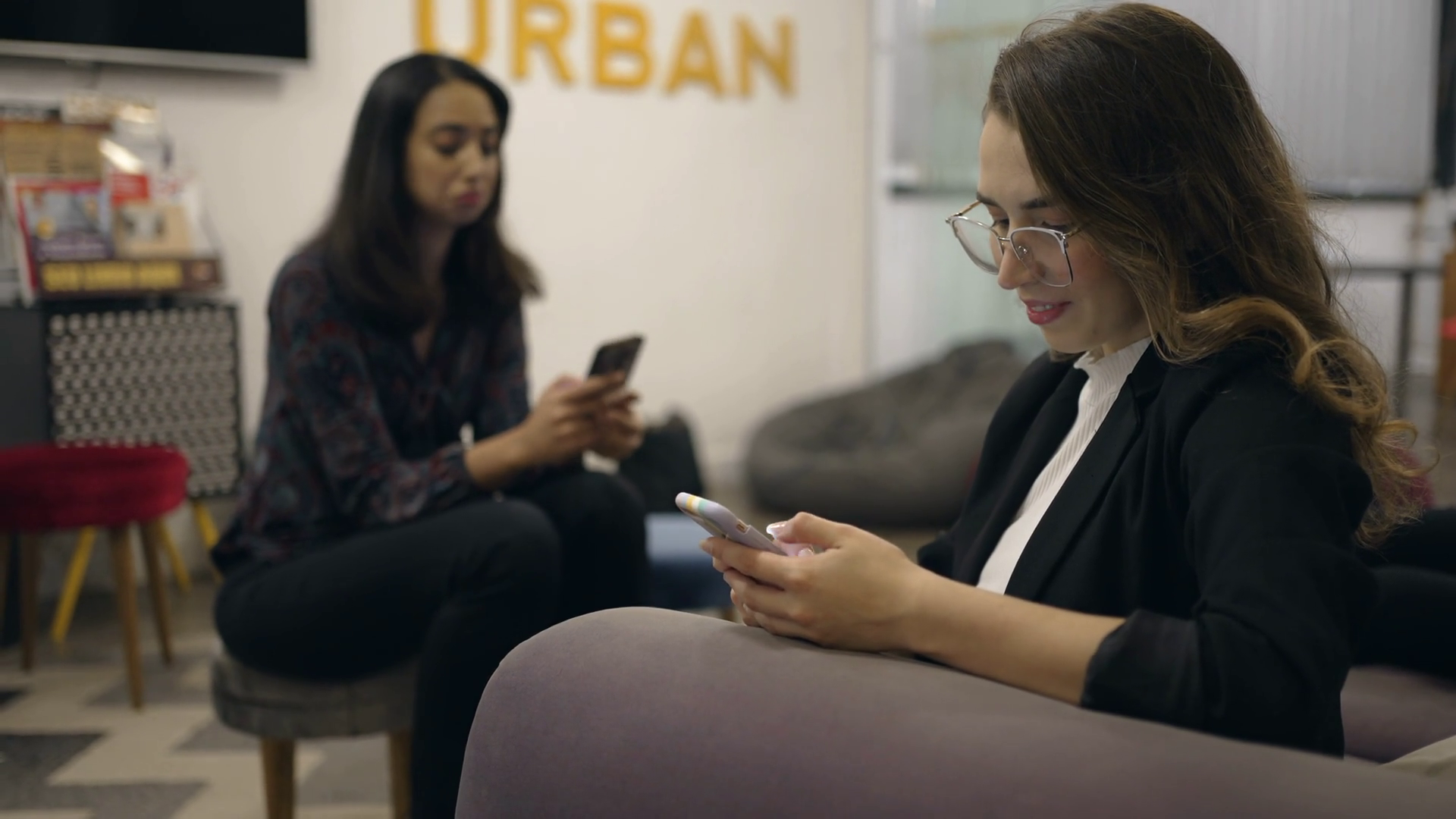 Digital Isolation: Millennials Engrossed In Stock Footage SBV-348397943 - Storyblocks