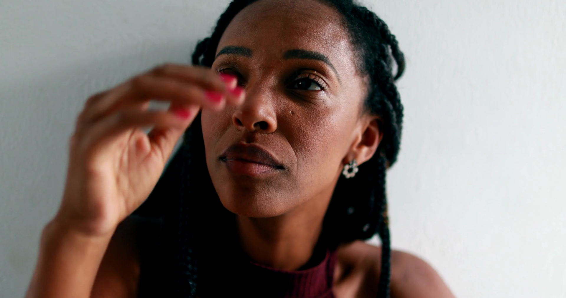 Worried Black Woman Feeling Anguish Anxious Stock Footage SBV-348833891 ...