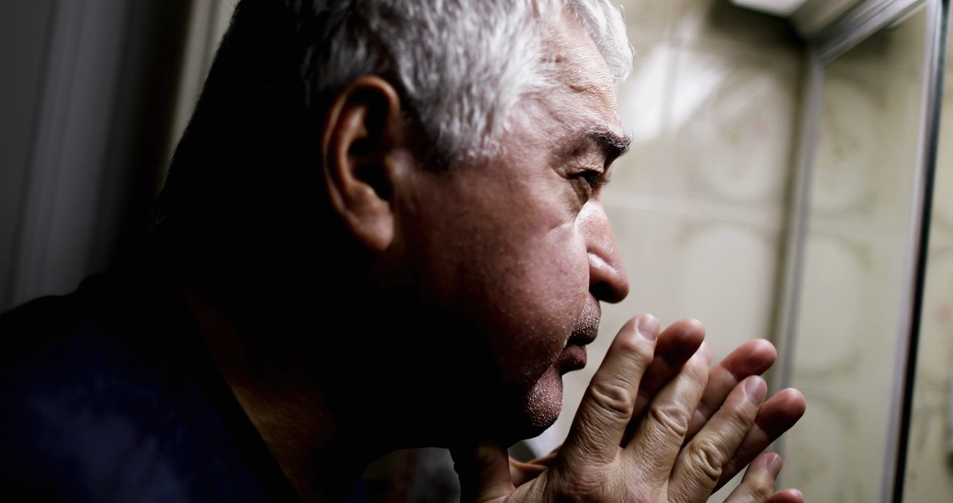 Wrinkled Concerned Old Man Serious Depression Stock Footage SBV ...