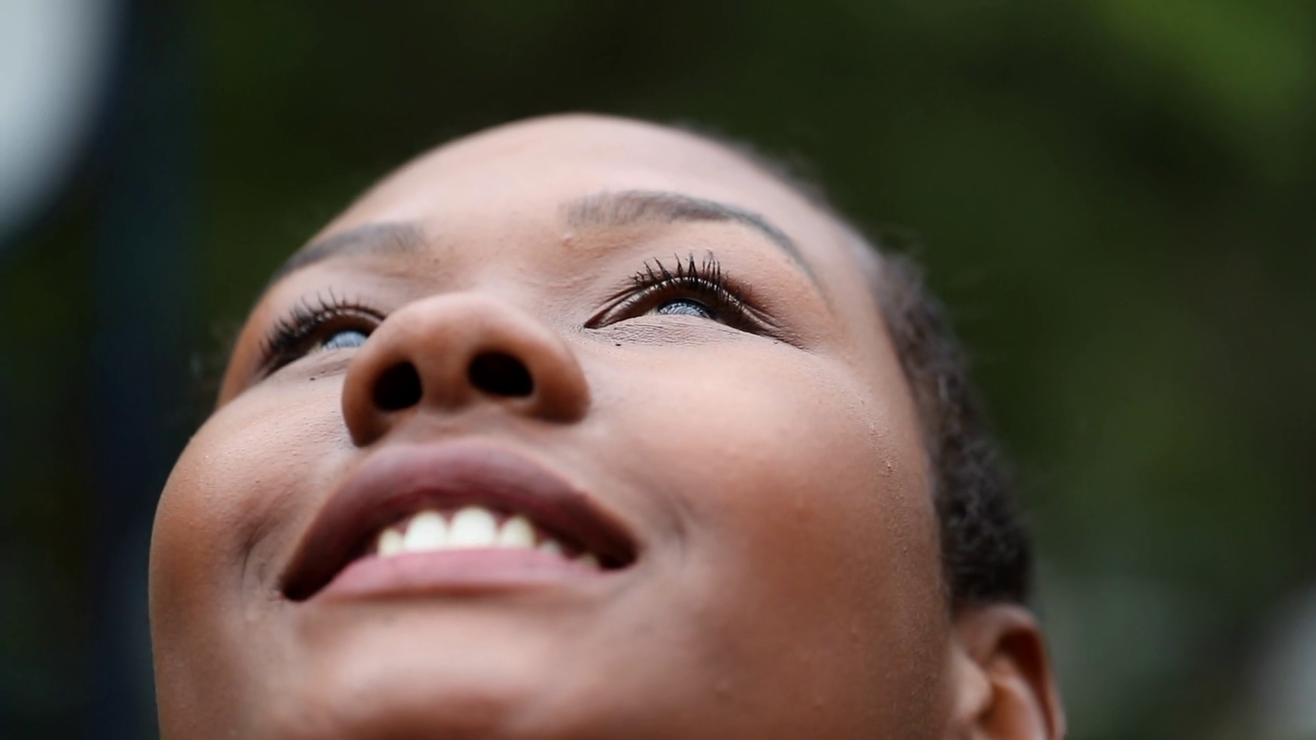 Young African Woman Face In Contemplation Stock Footage SBV-348504512 ...