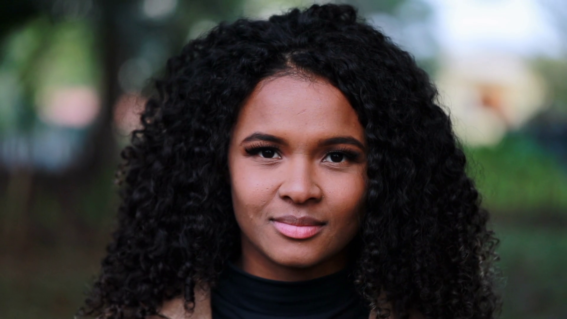 Young Black Woman Portrait Mixed Race Stock Footage SBV-348689501 ...