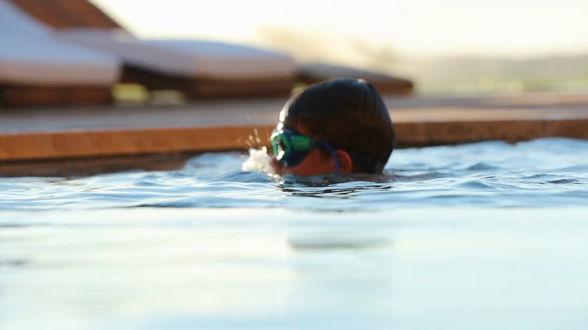 Young Boy At Swimming Pool Going Underwater Stock Footage SBV-348781586 ...