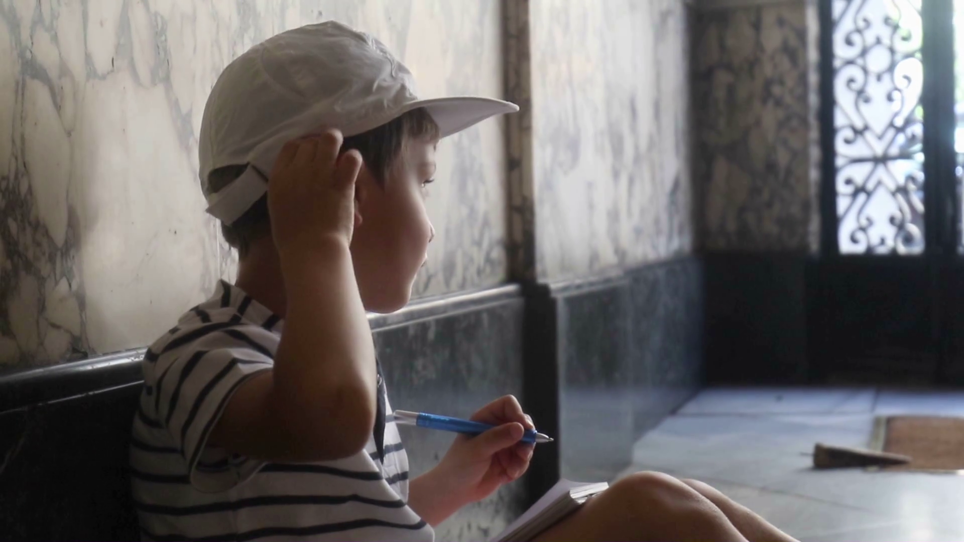 Transitioning Moments: Young Boy Leaves Home Stock Footage SBV ...