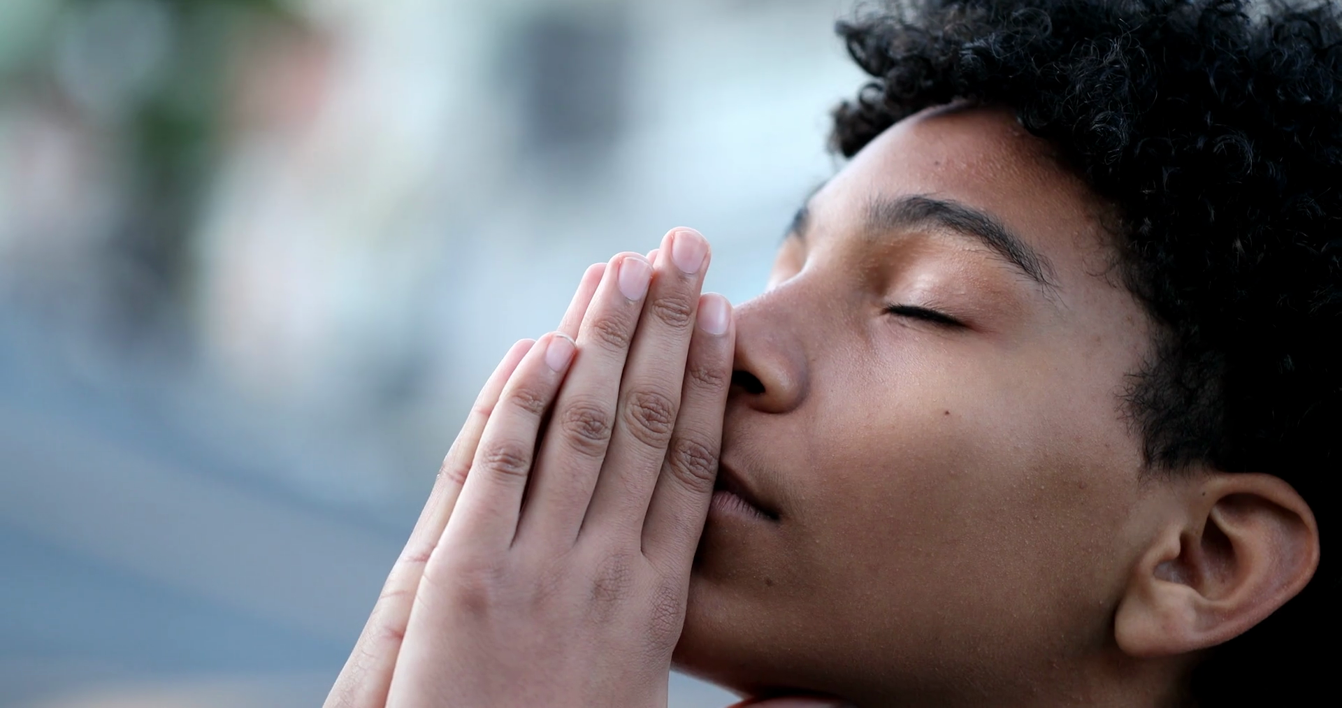 Young Boy Praying To God Religious Mixed Stock Footage SBV-348632267 ...