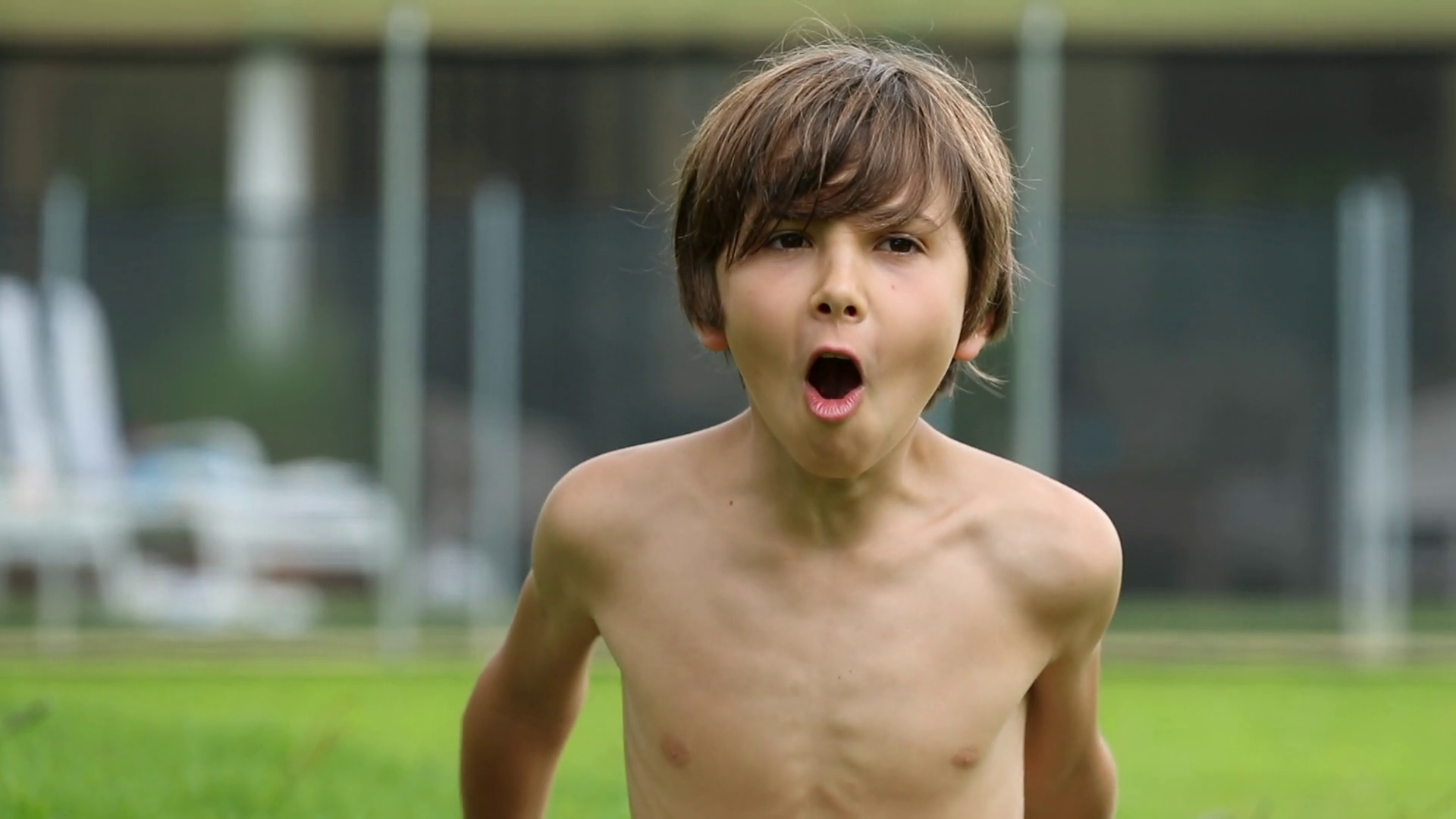 Young Boy Yelling In Ultra Slow Motion In Stock Footage SBV-352405310 ...