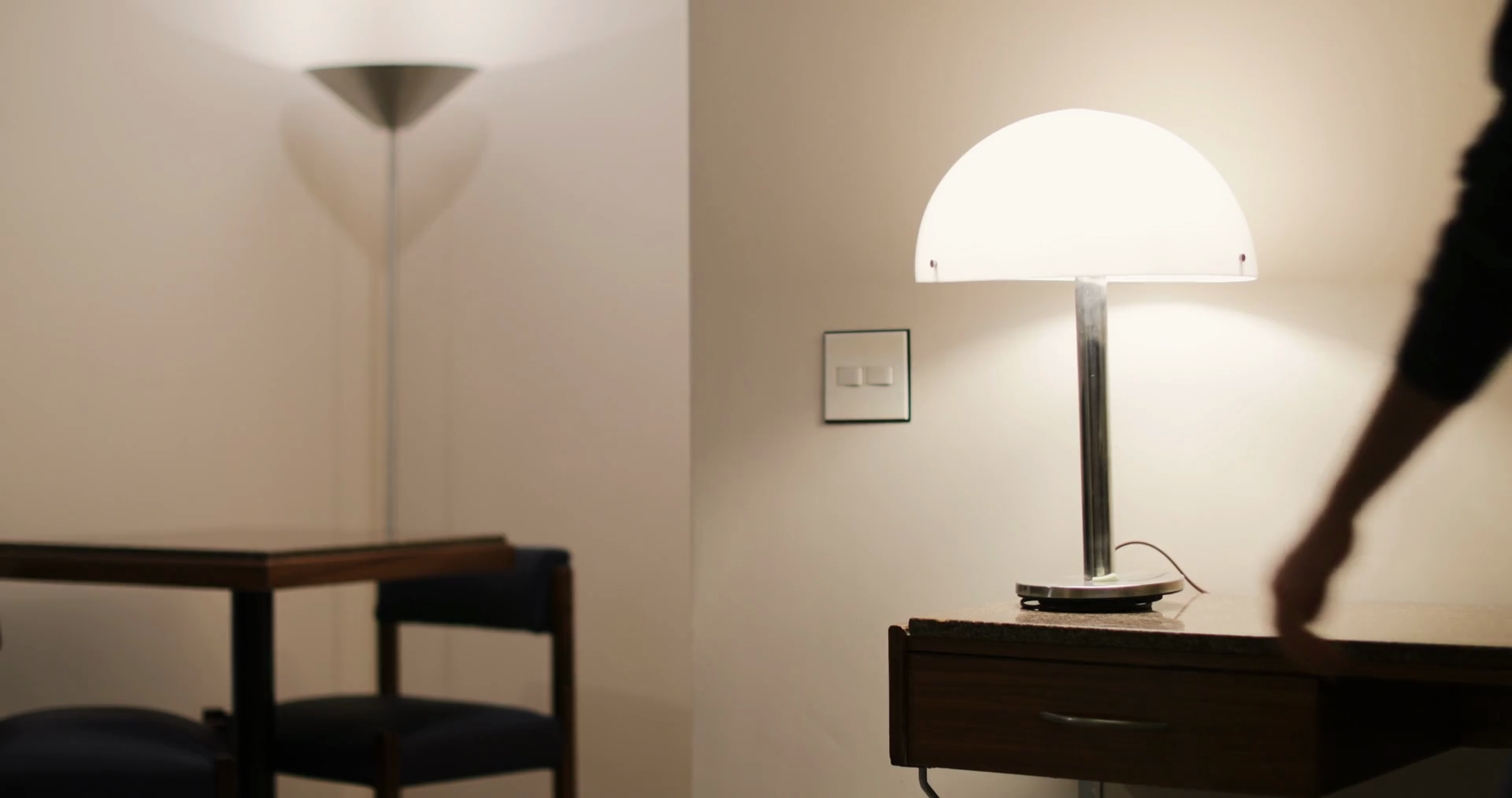 Young Man Turning Lights Off Leaving Home Stock Footage SBV-348504975 ...