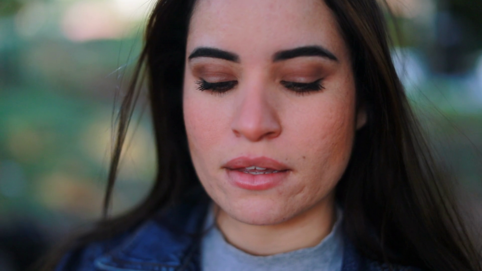 Young Millennial Woman Portrait Looking At Stock Footage SBV-348689528 ...