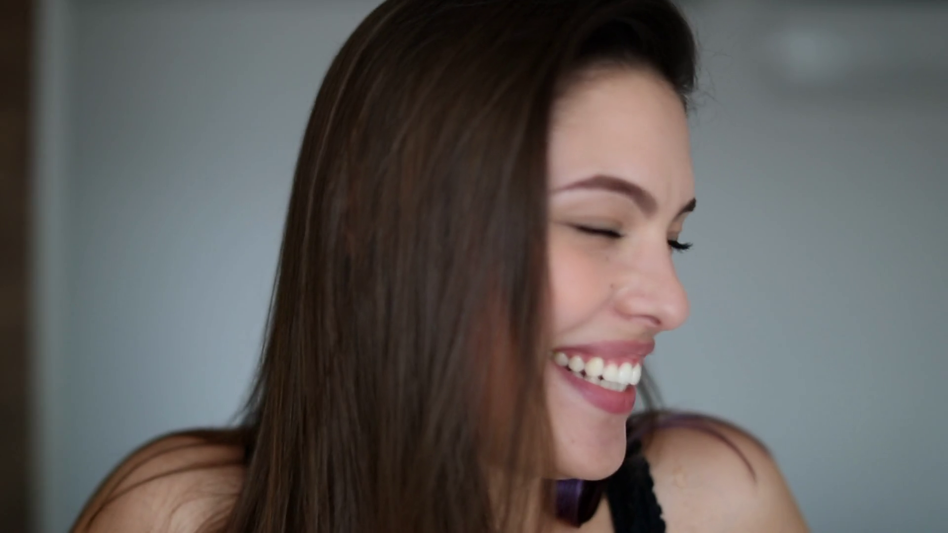 Young Woman Authentic Smile Laugh Girl Stock Footage SBV-348694581 ...