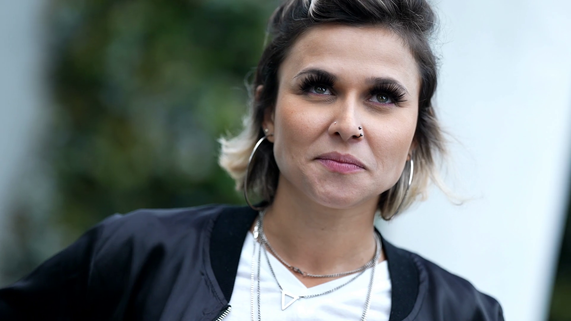 Young Woman Contemplative Face Close Up Stock Footage SBV-348714182 ...