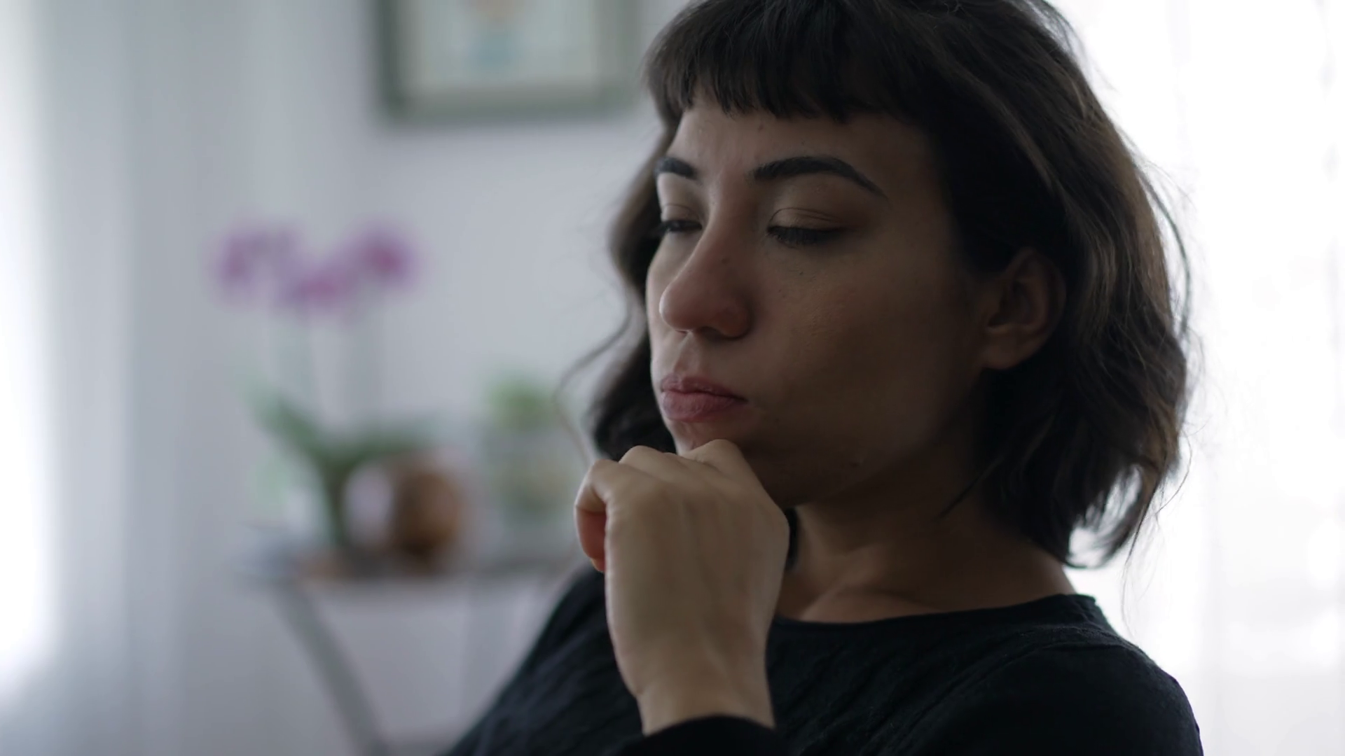 Young Woman Feeling Regret Hispanic Girl Stock Footage SBV-348862317 ...