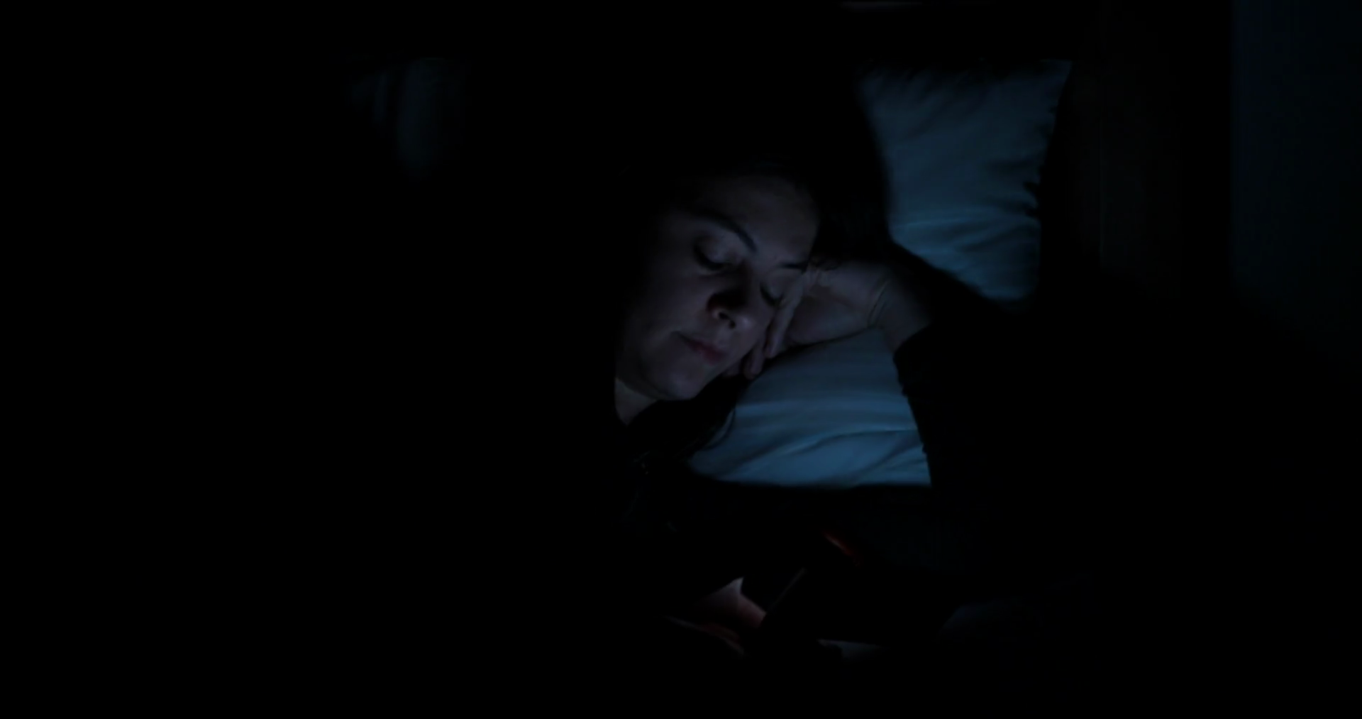 Young Woman In Bed With Smartphone Woman Stock Footage SBV-348550998 ...