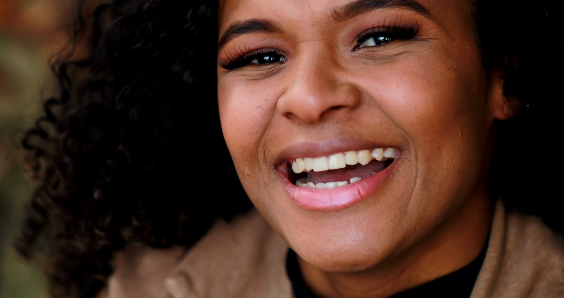 Young Woman Spontaneous Laugh Real Life Stock Footage SBV-348689047 ...