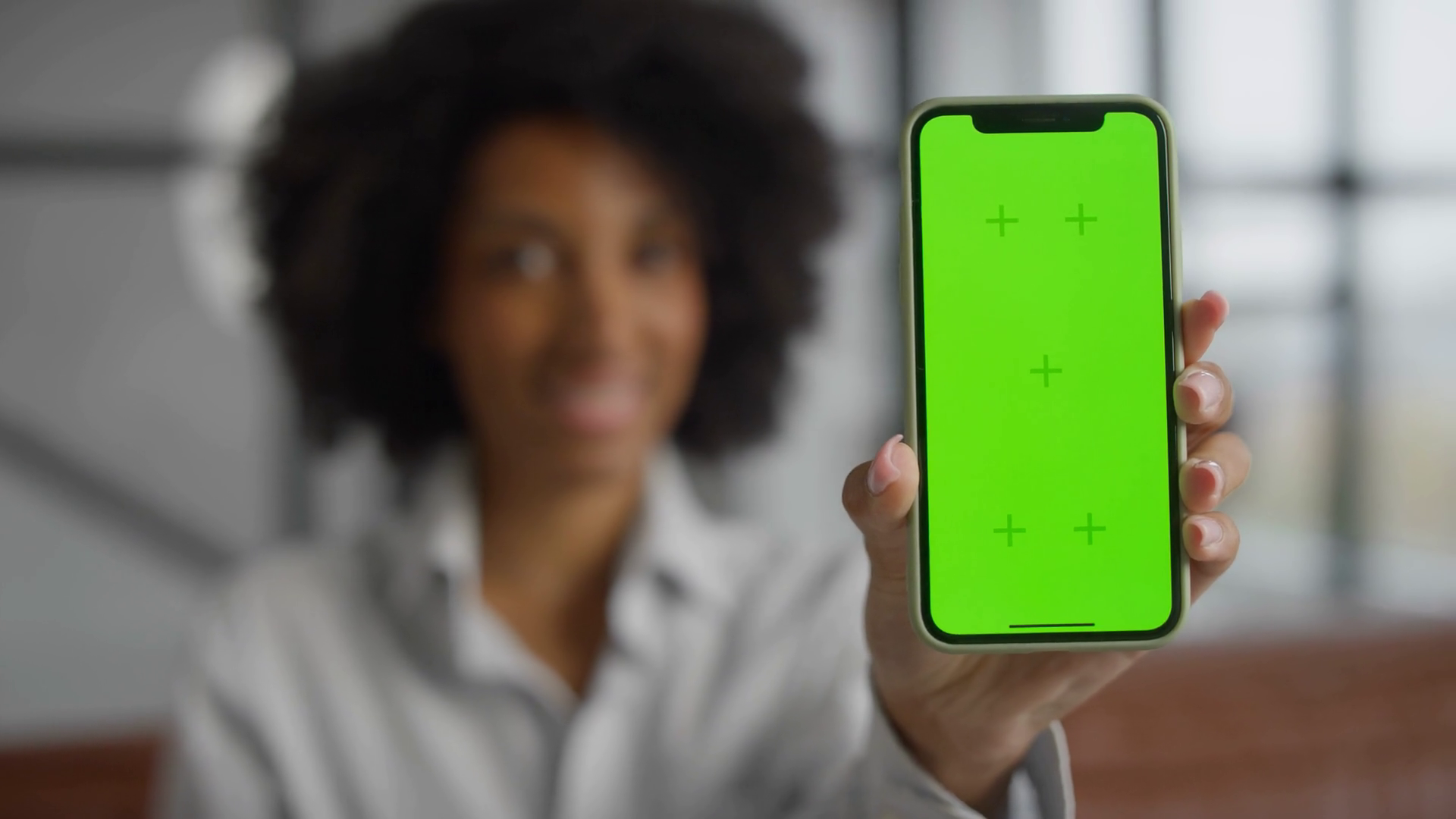 Person Displaying Smartphone With Green Stock Footage SBV-349986825 ...