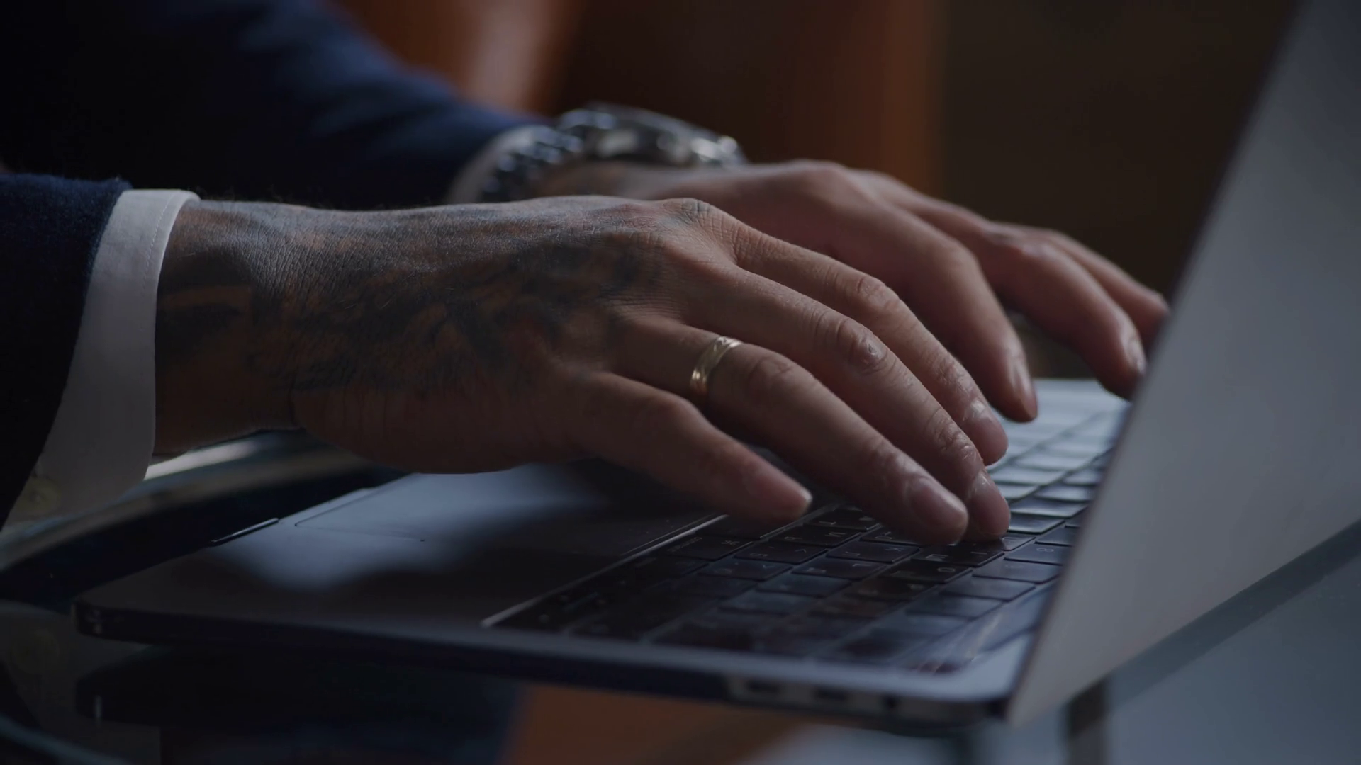 Businessman Hands Typing, Button Press Laptop Stock Video Footage 00:21 ...