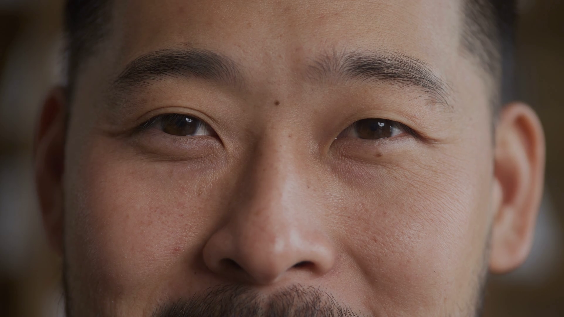 Korean Man Eyes Looking At Camera Close Up Stock Footage SBV-347798306 ...