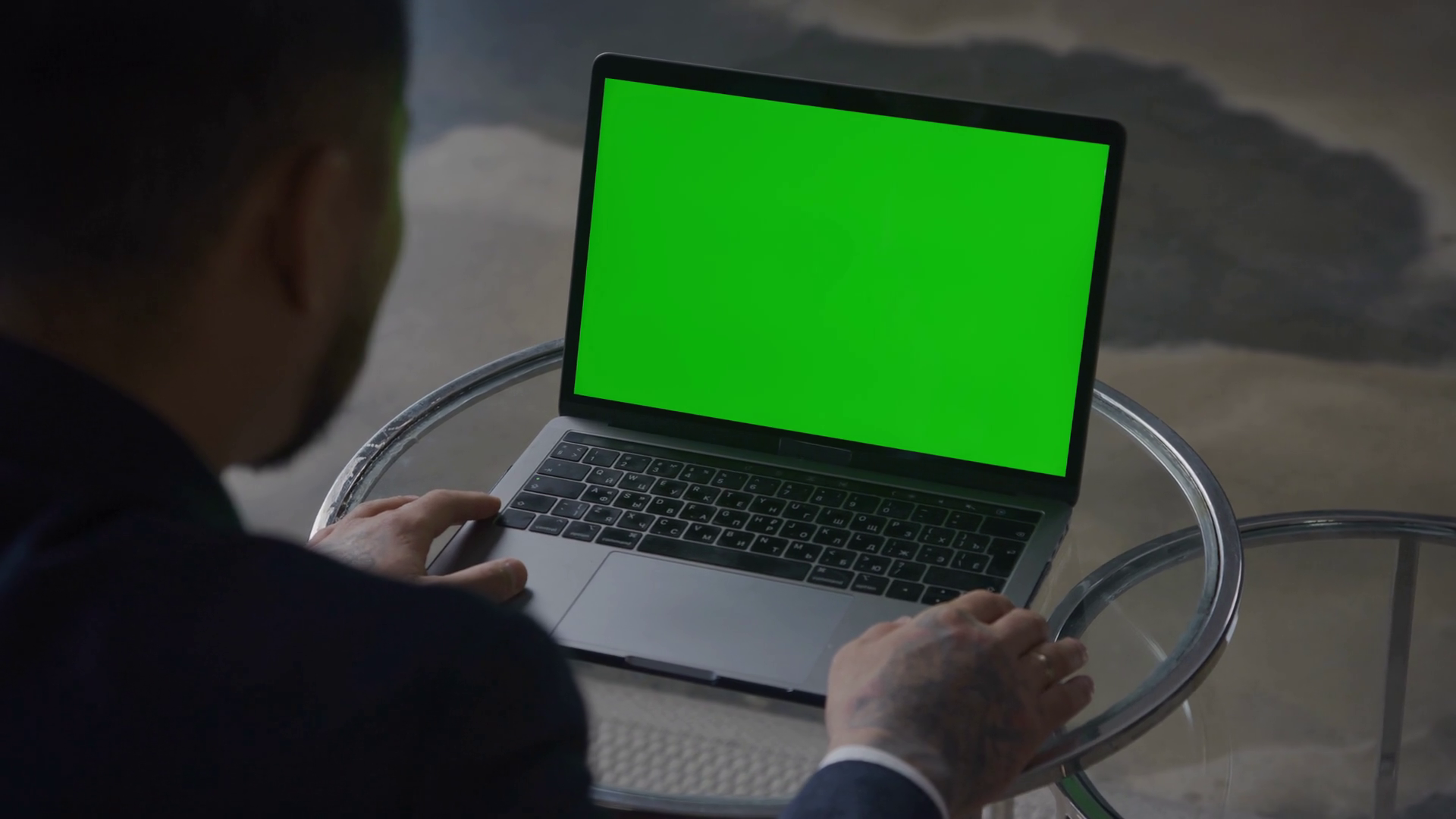 Over Shoulder View Of Businessman Watching Stock Footage SBV-348675695 ...