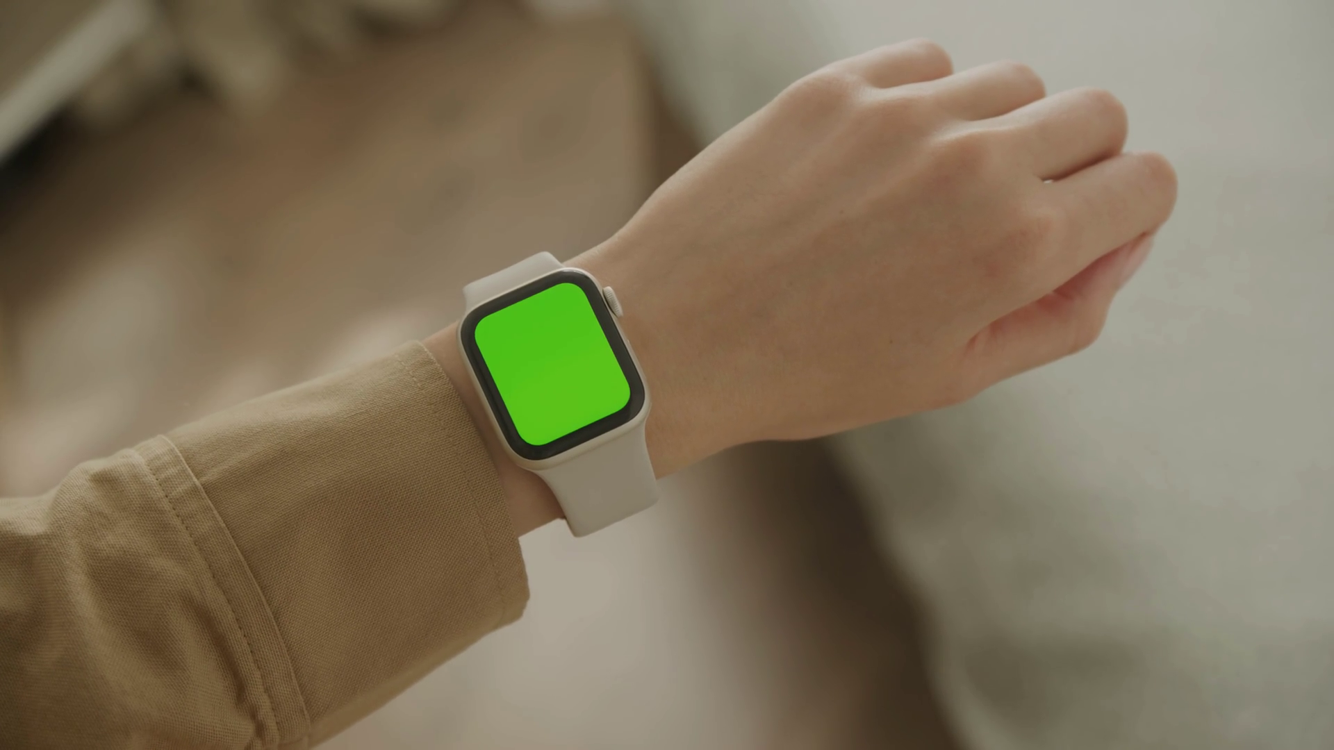 Green Screen Smartwatch On Woman Hand Stock Footage SBV-347630862 ...