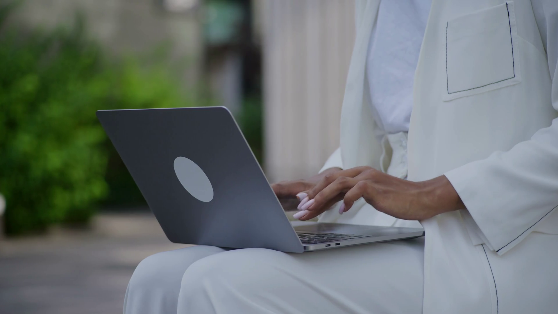 Woman Hands Typing On Laptop Keyboard Close Stock Footage SBV-348461529 ...