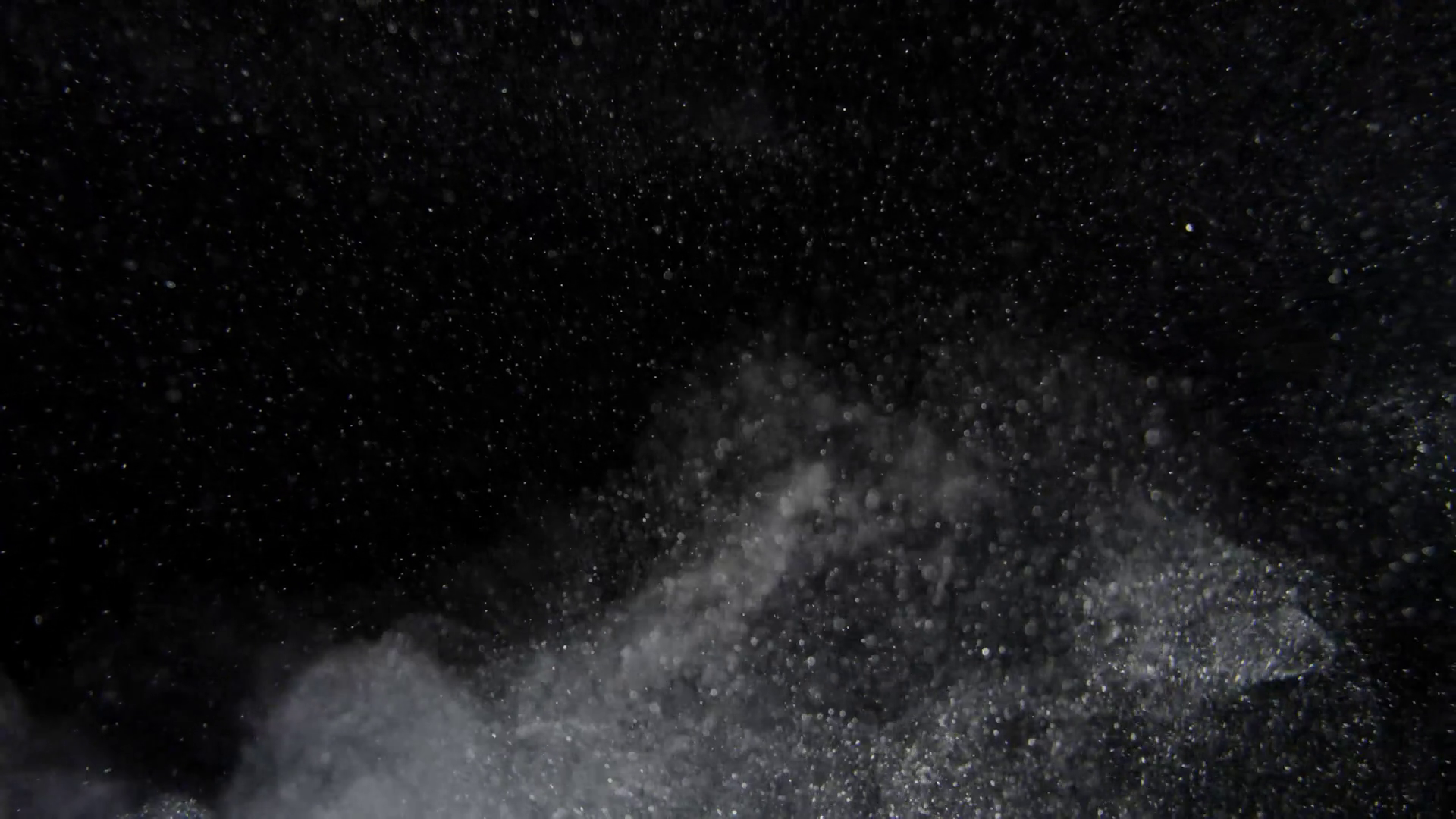 Dust Particles Blast On Black Screen In Slow Stock Footage SBV ...