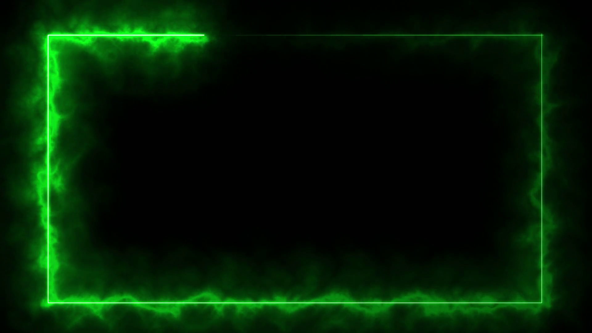 Animated Green Neon Frame Border Isolated On Stock Motion Graphics SBV ...
