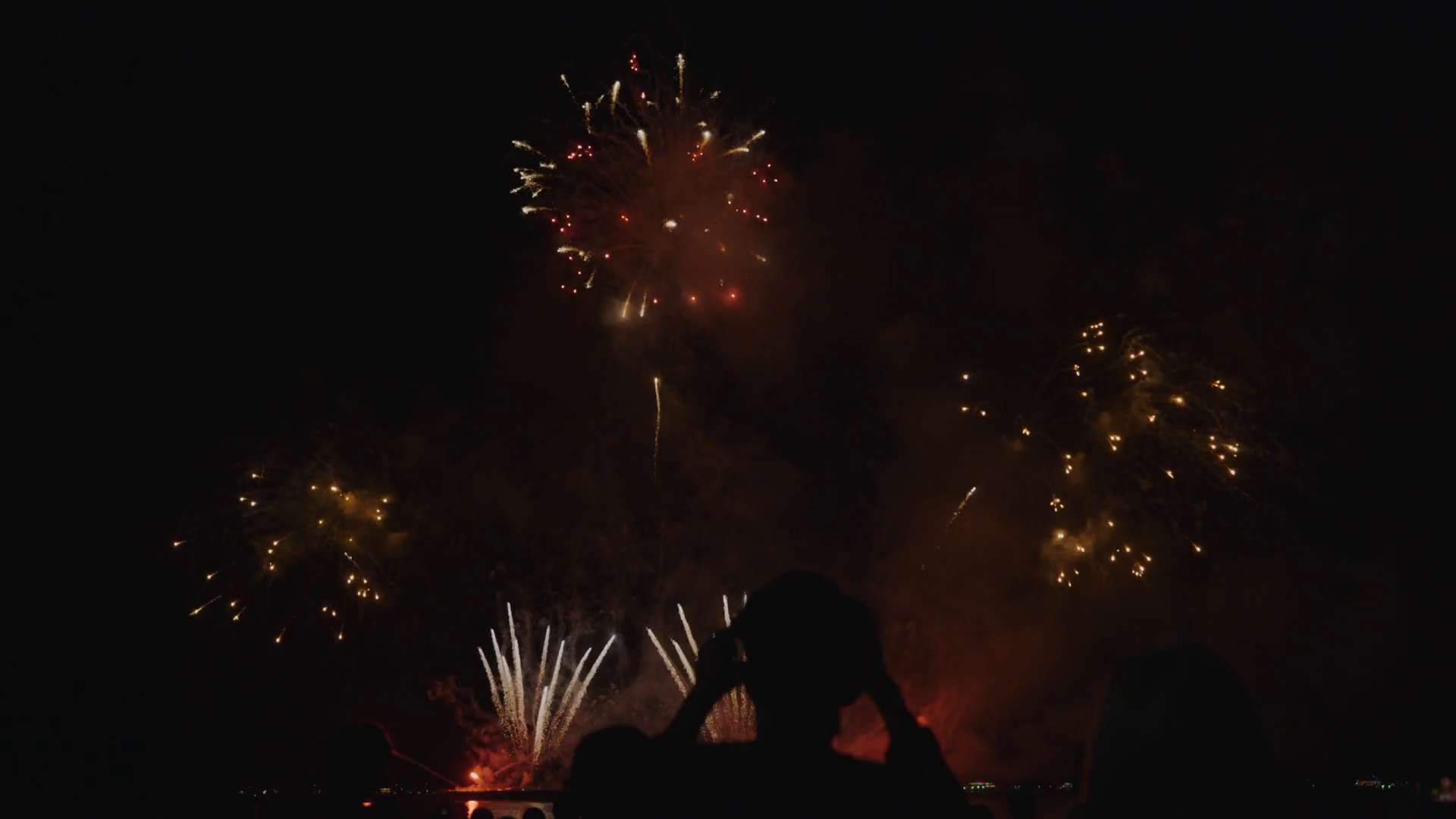 In Pattaya Spectacular Fireworks Display Stock Footage SBV-348715346 ...