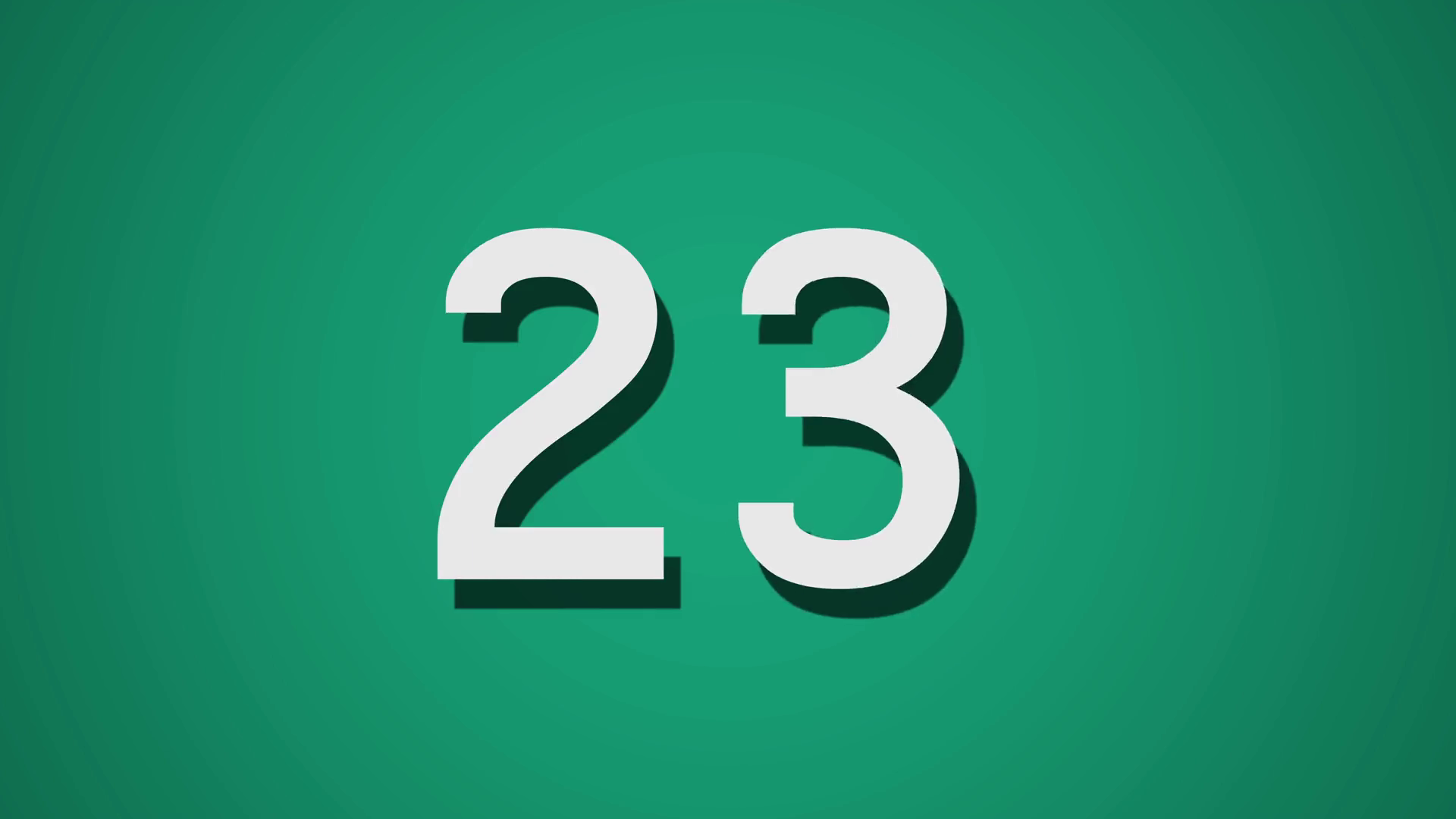 Abstract Counting Numbers From 0 To 1000 Flat Animation Icon Design On