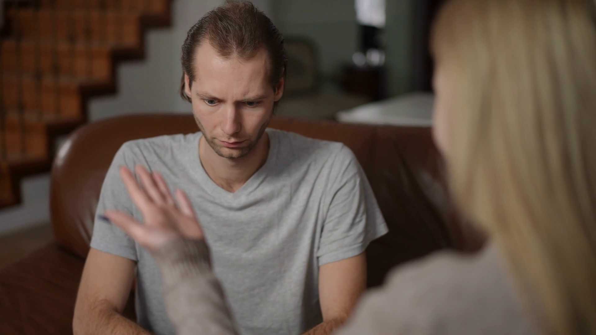 A Serious Discussion Unfolds Between Two Stock Footage SBV-351942095 ...