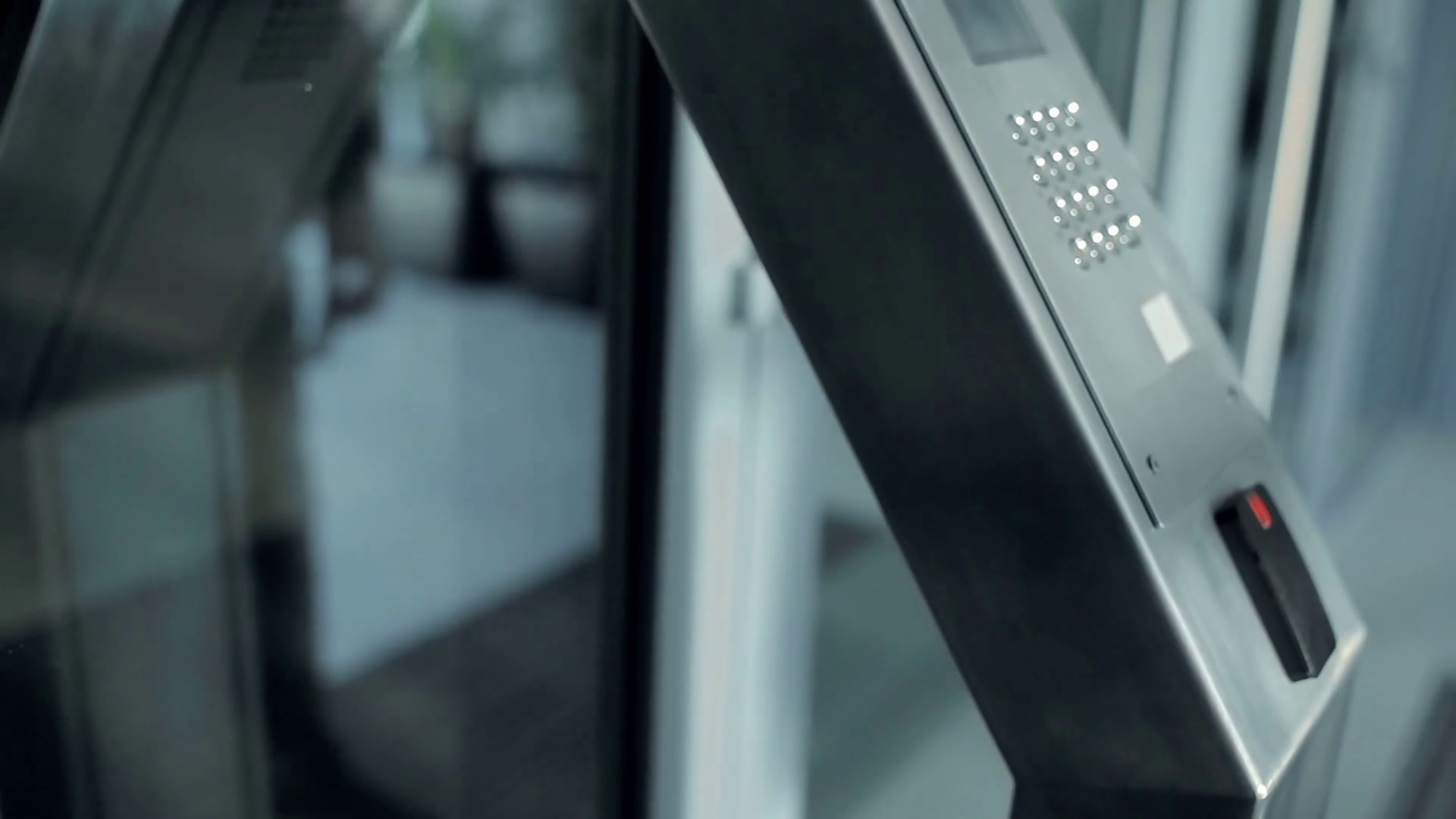 Close-up - Man Put Card On Checkpoint Open Stock Footage SBV-312249930 ...