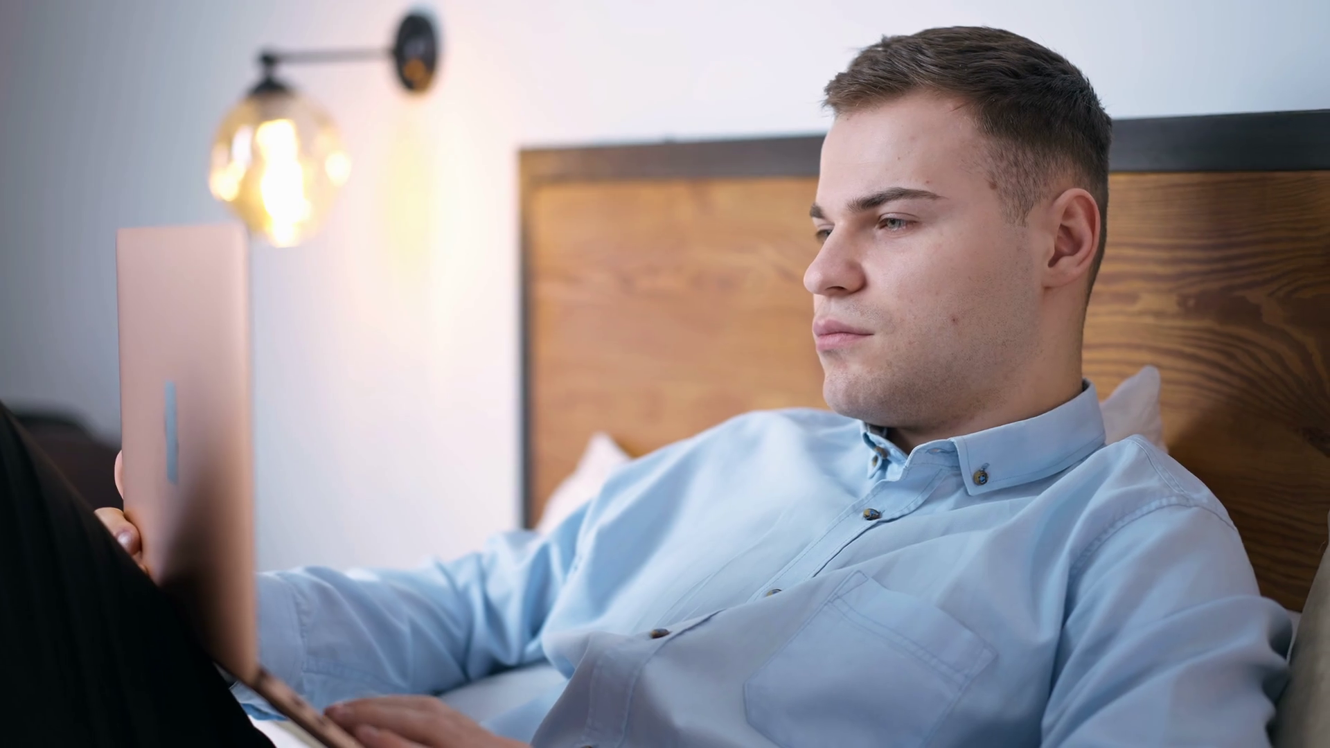 Portrait Of Intelligent Young Man With Stock Footage SBV-348473776 ...