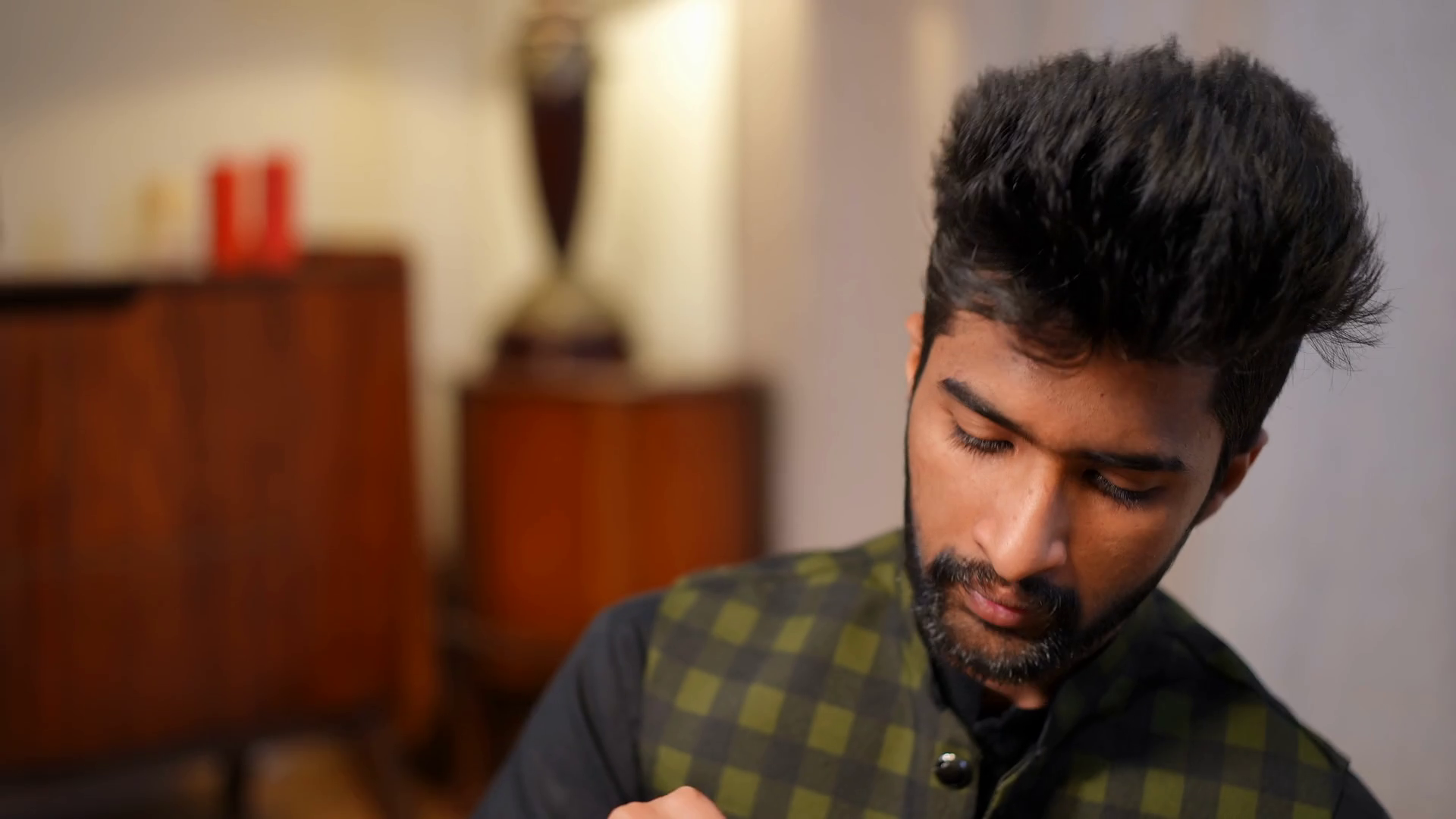 Closeup Young Middle Eastern Man Tasting Stock Footage SBV-347578607 ...