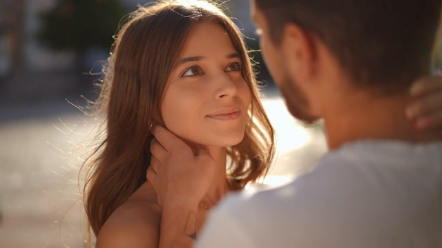 Man Touching Woman S Shoulder Stock Footage: Royalty-Free Video Clips ...
