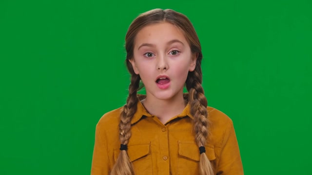 Cute Little Girl Mouth Open Stock Footage: Royalty-Free Video Clips ...