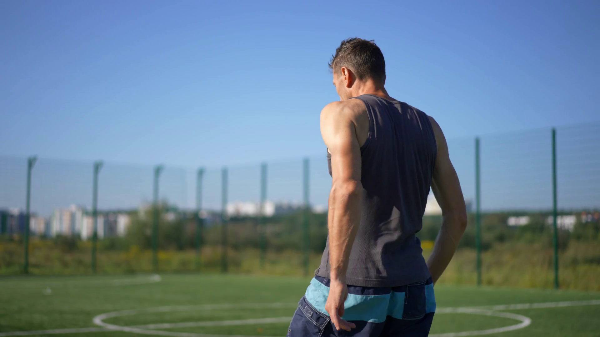 Motivated Man Doing Lunges In Slow Motion Stock Footage SBV-347614026 ...