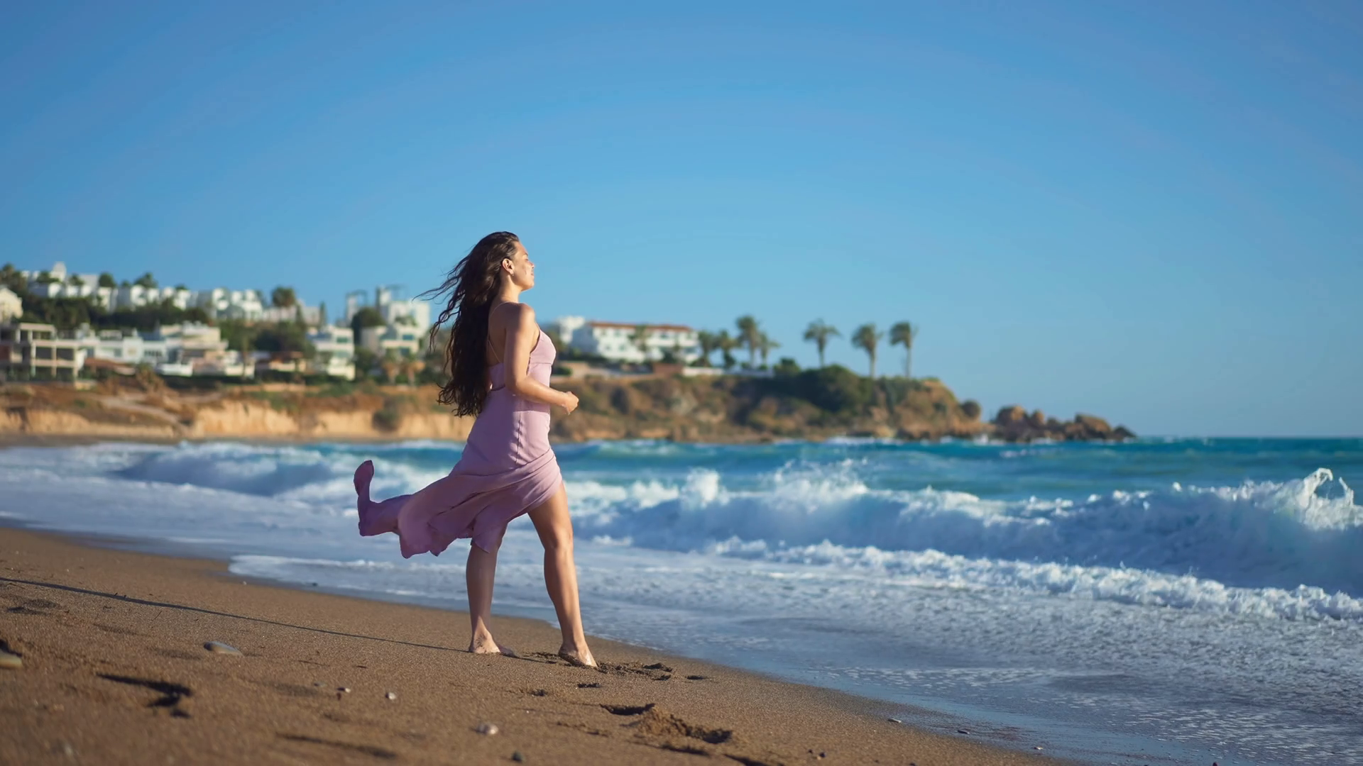 Smiling Tourist Enjoying Beautiful Stock Footage SBV-347685776 - Storyblocks