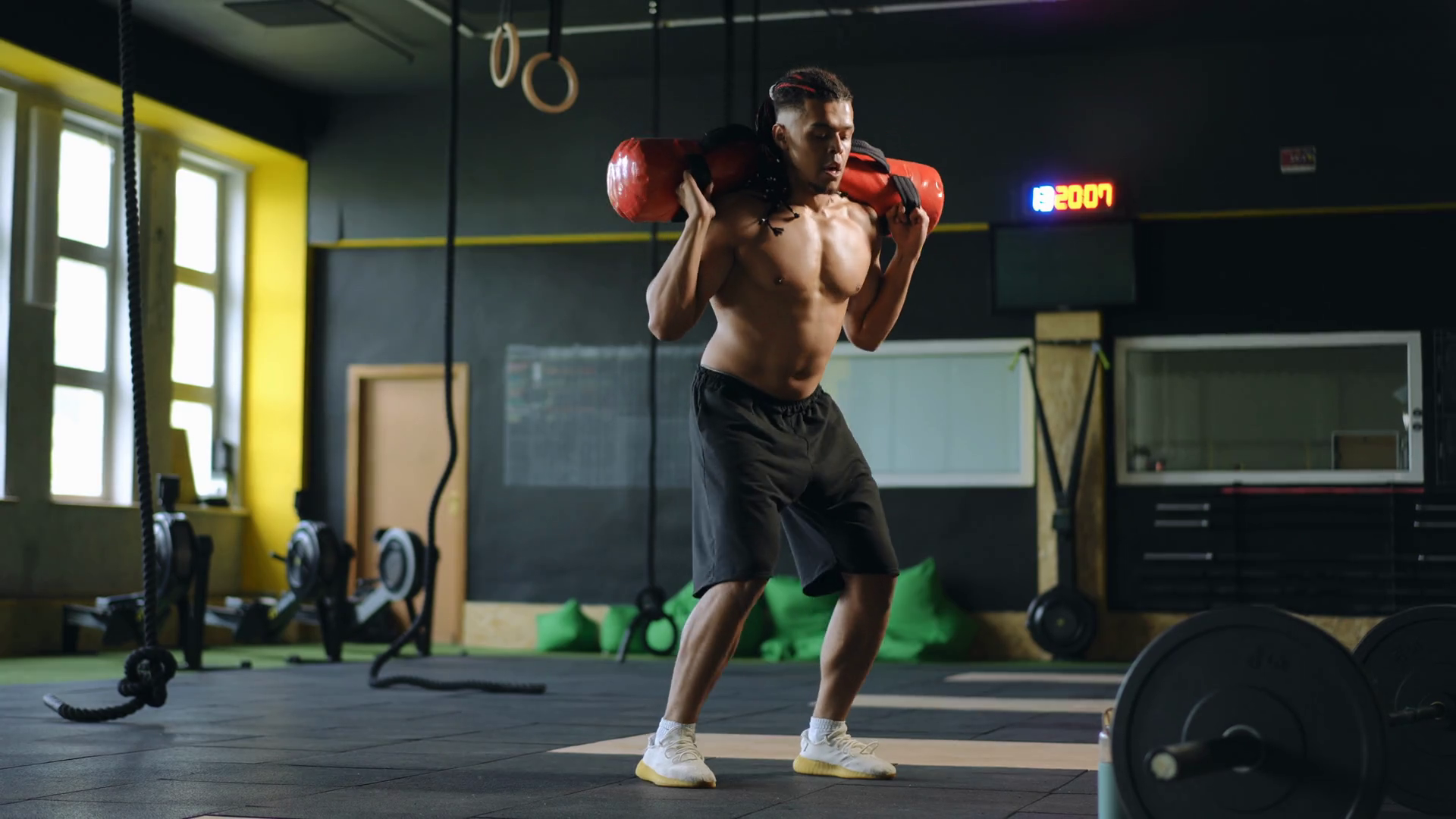 Slow Motion Man With Dreadlocks On Head Stock Footage SBV-348791027 ...