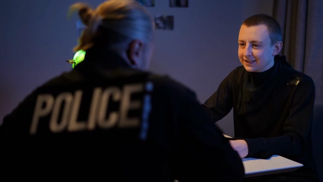 Talking With Police Stock Footage: Royalty-Free Video Clips - Storyblocks