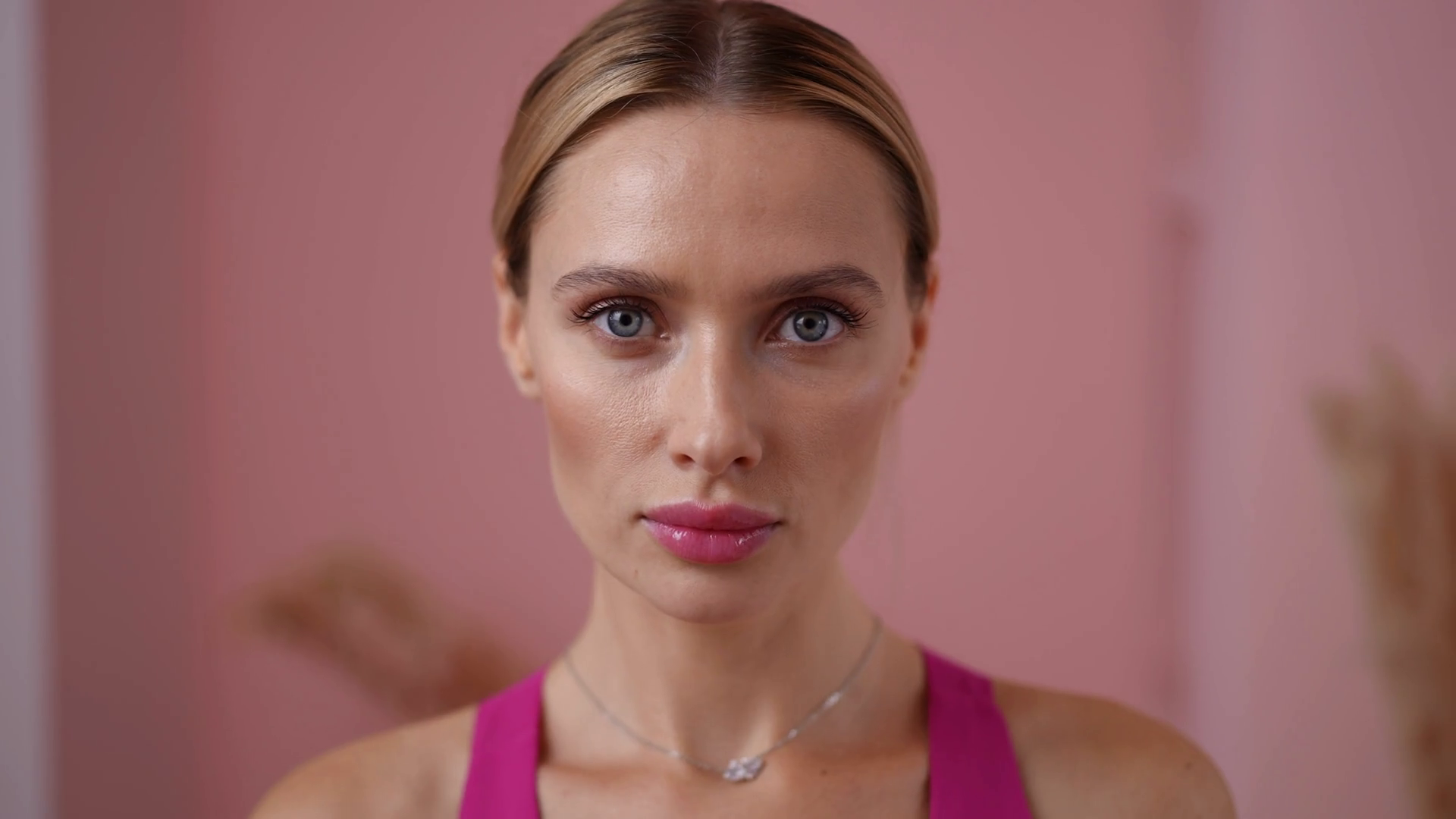 Front View Face Of Barbie Applying Lipstick Stock Footage SBV-348386416 ...